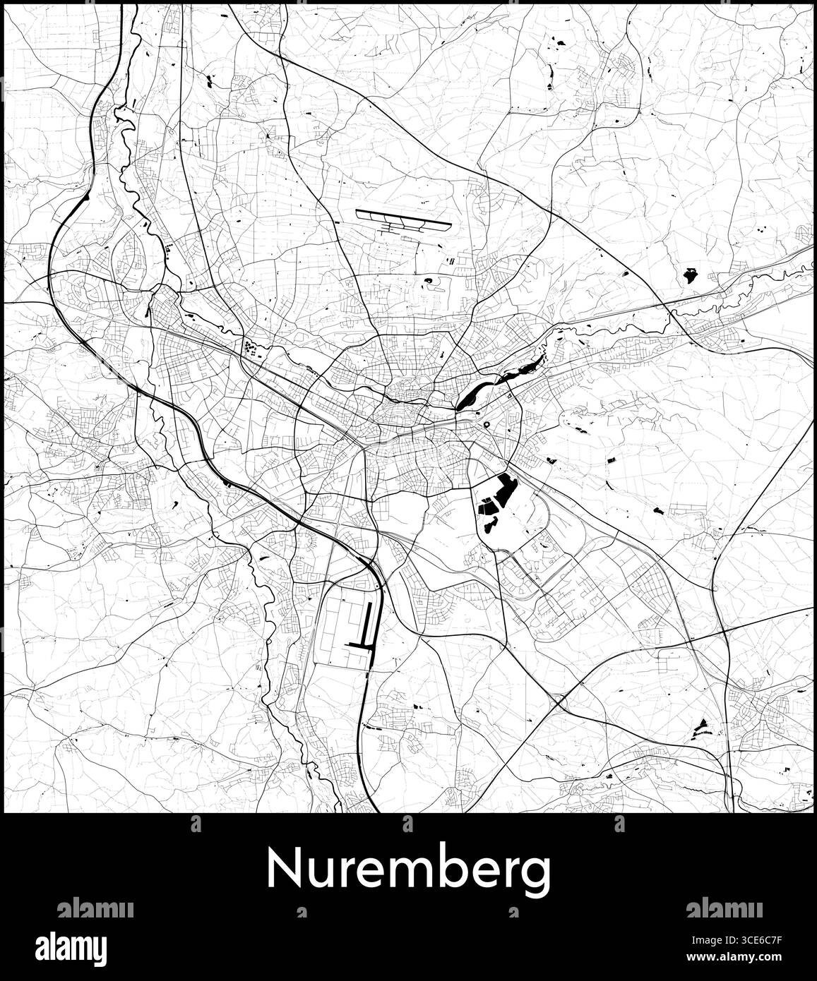 Map of nuremberg hi-res stock photography and images - Alamy