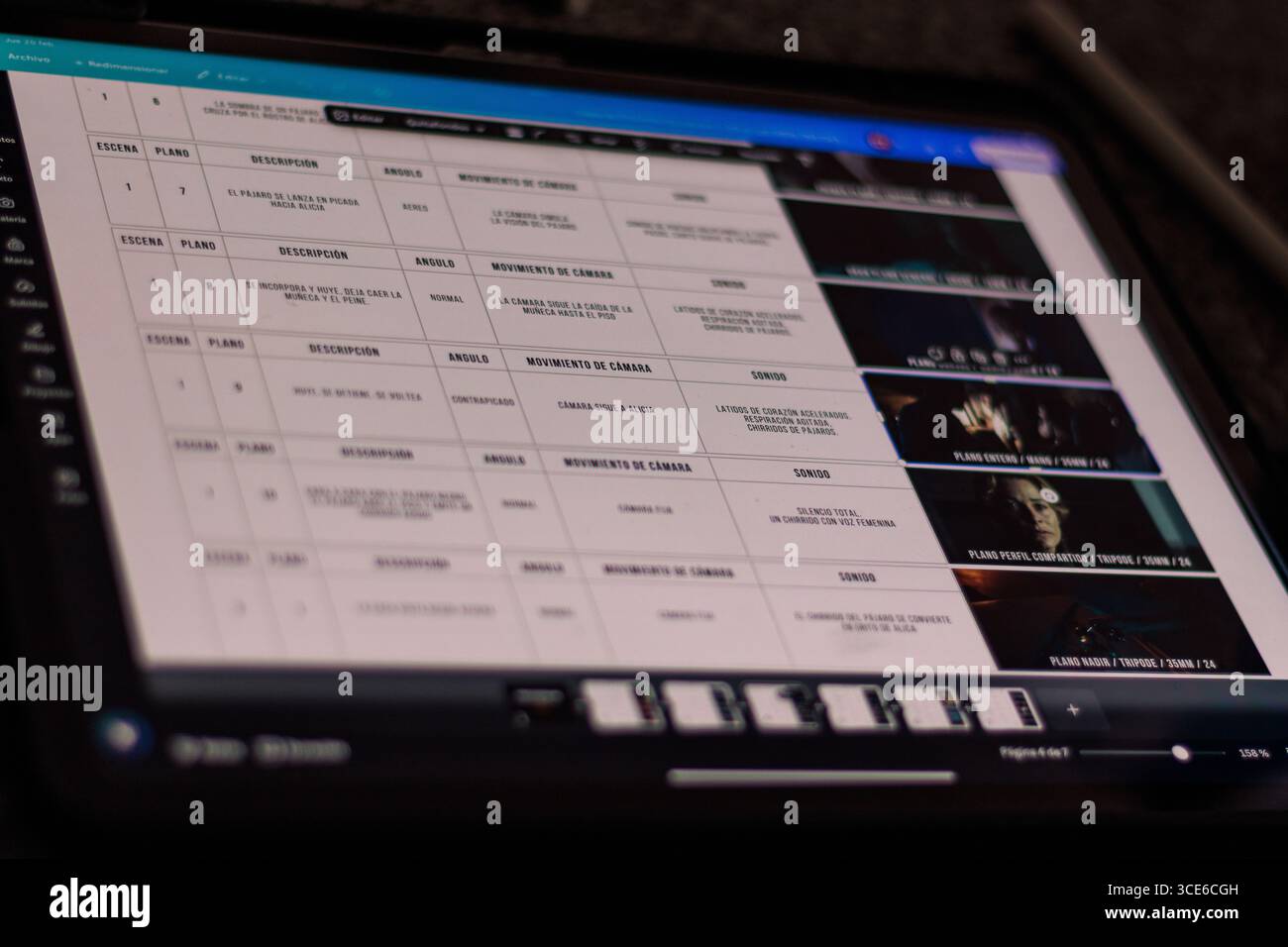 Behind the scenes of an audiovisual production, recording films and ...