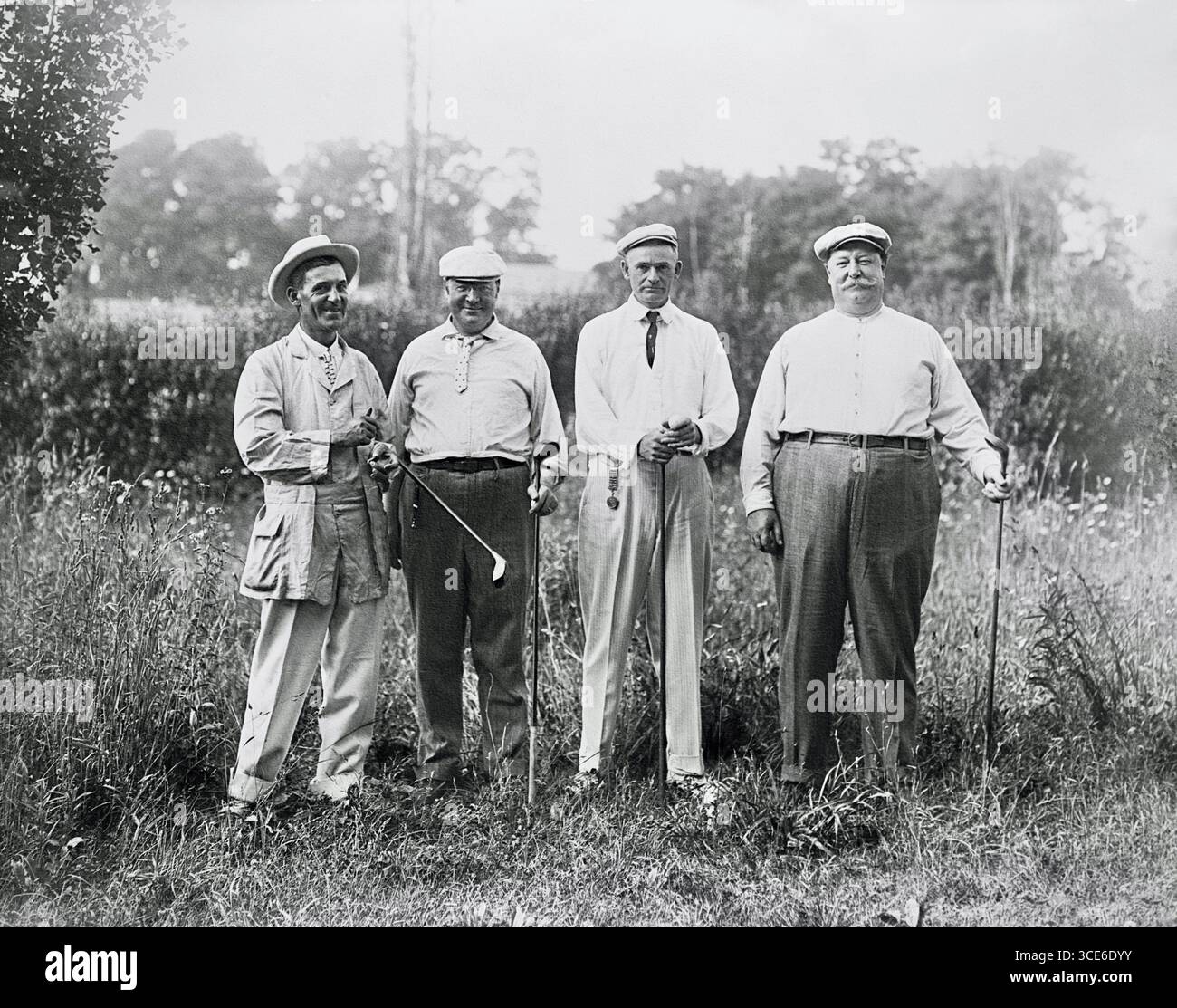 Amateur golfer Walter Travis, Vice President James S. Sherman, amateur ...