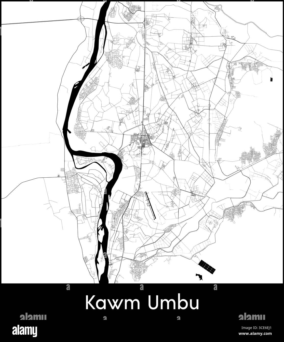 Kawm umbu street map hi-res stock photography and images - Alamy