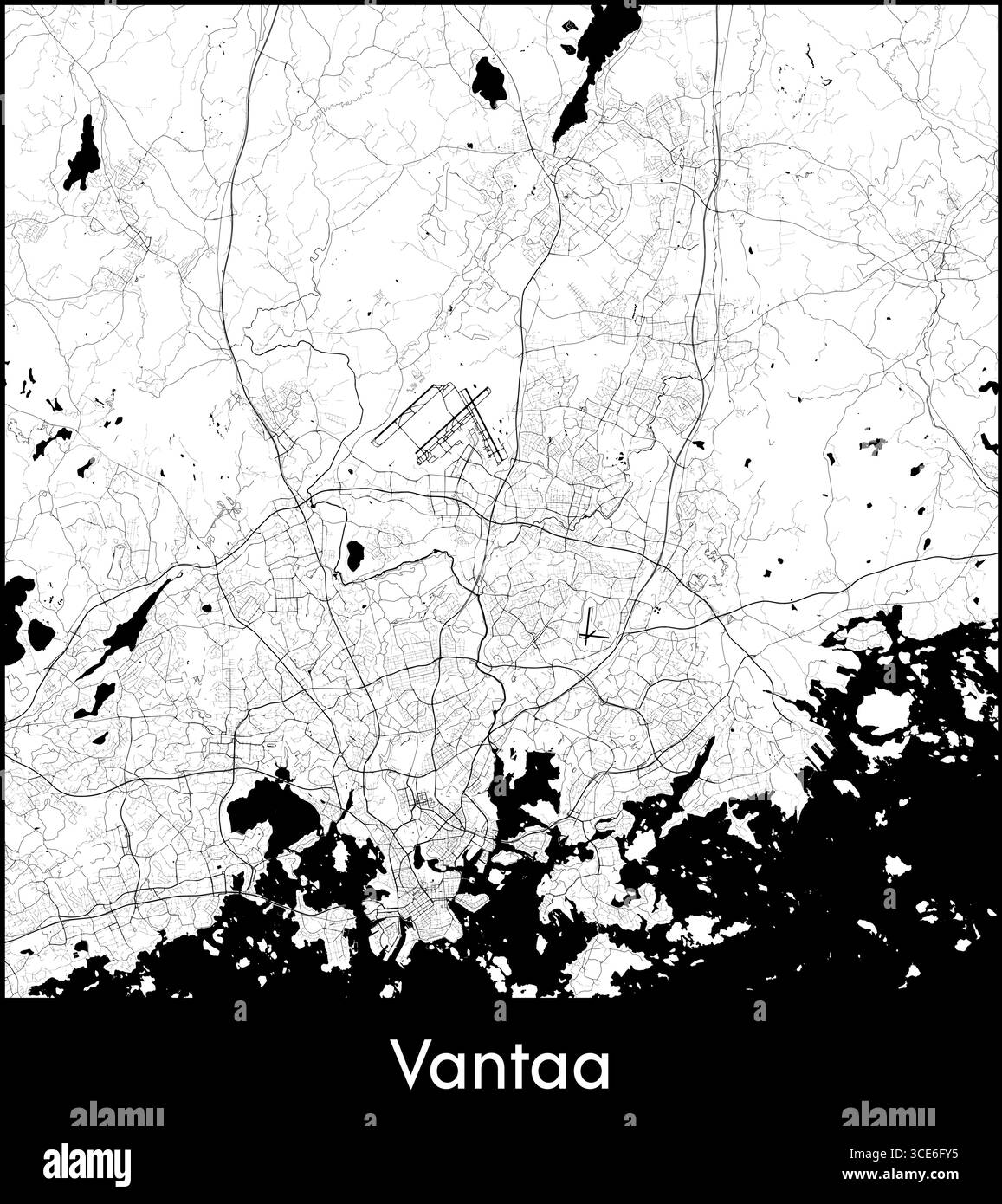 Vantaa street map hi-res stock photography and images - Alamy