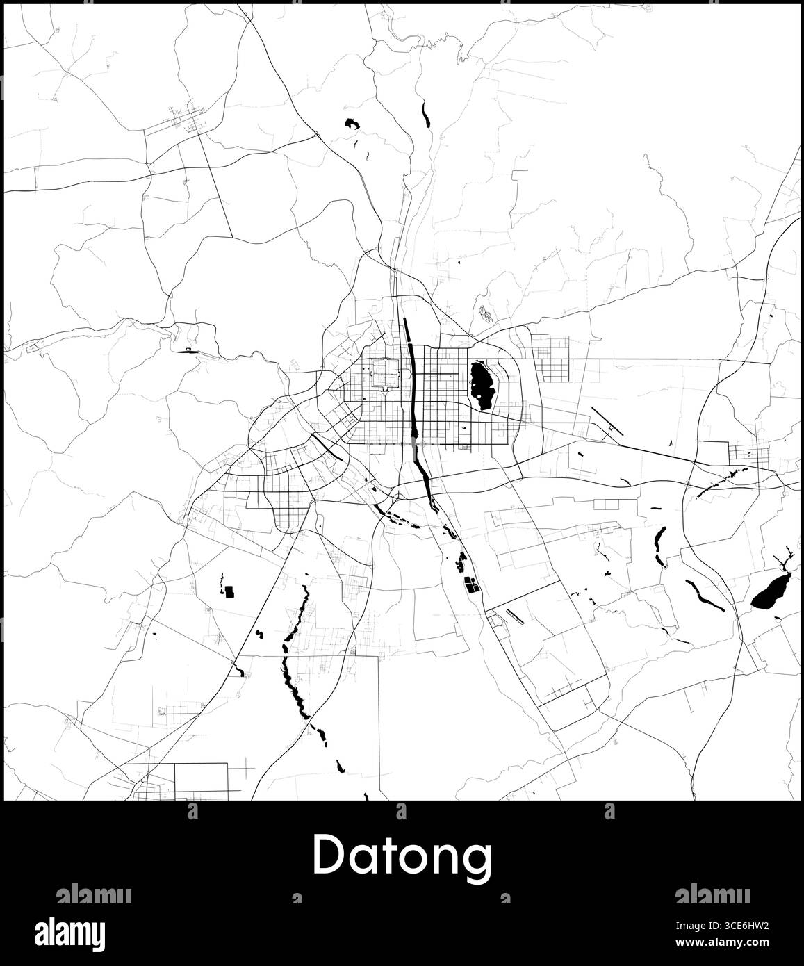 Datong outline hi-res stock photography and images - Alamy