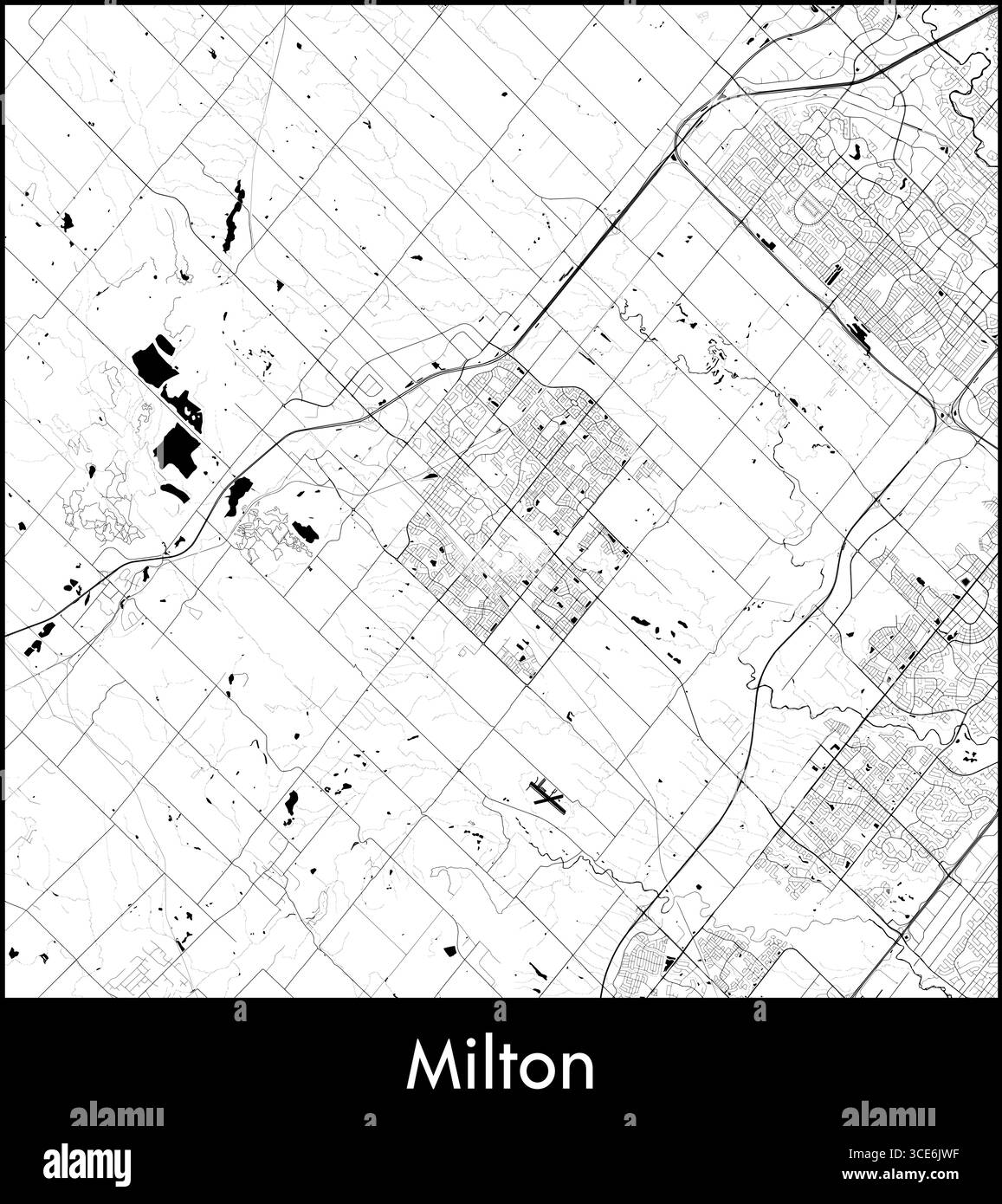 Map of milton Stock Vector Images - Alamy