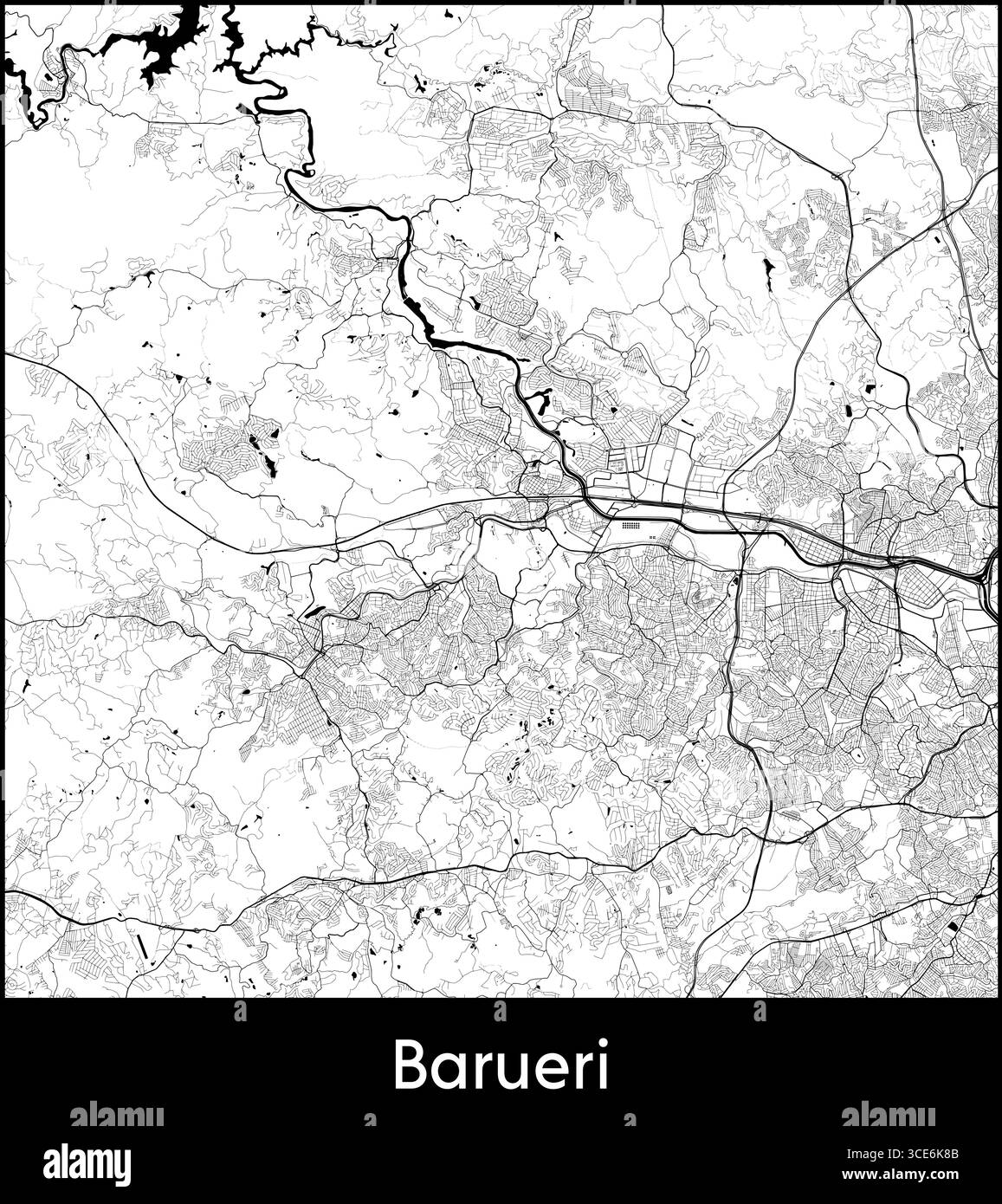 Barueri city map Black and White Stock Photos & Images - Alamy