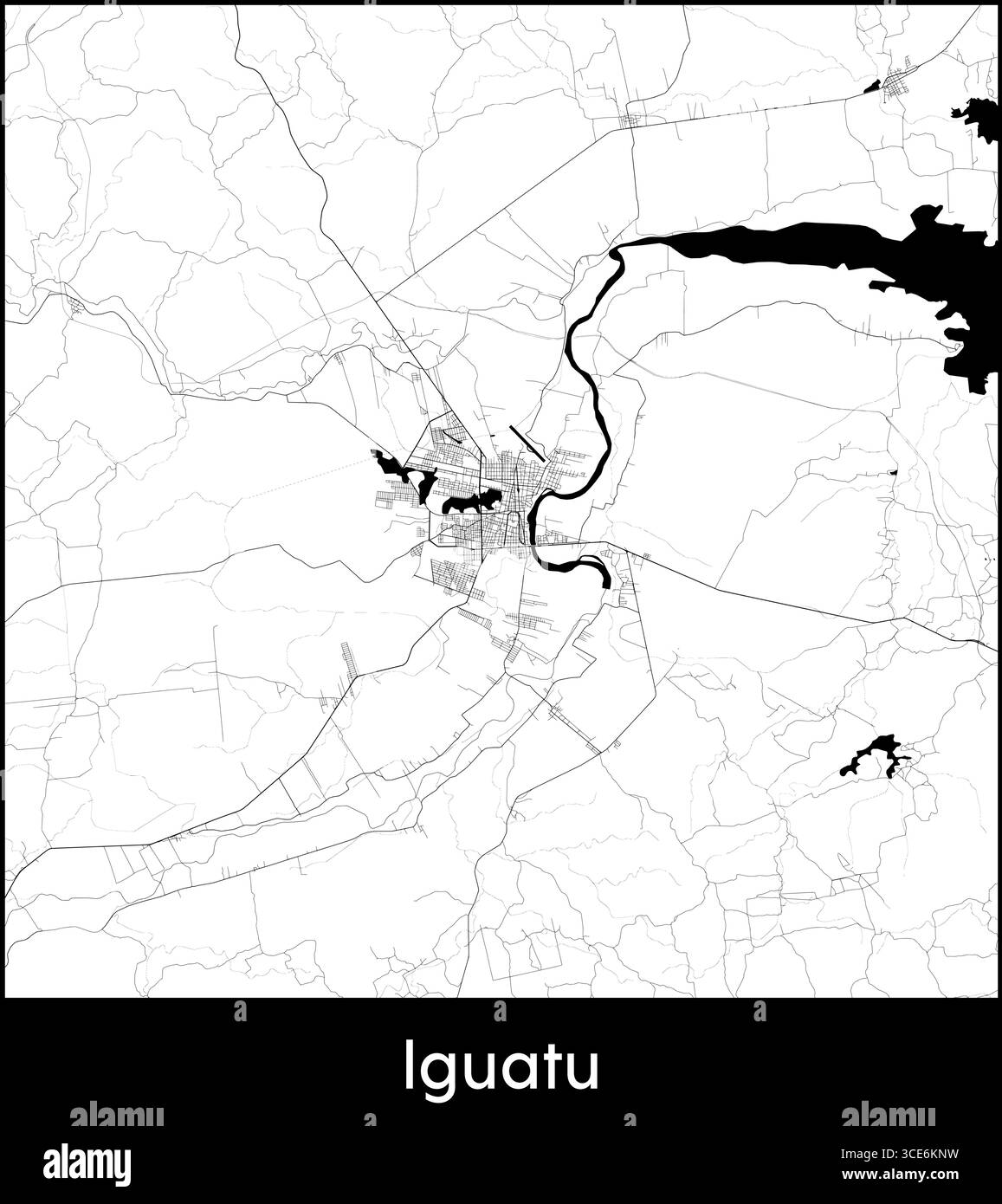 Iguatu city map hi-res stock photography and images - Alamy