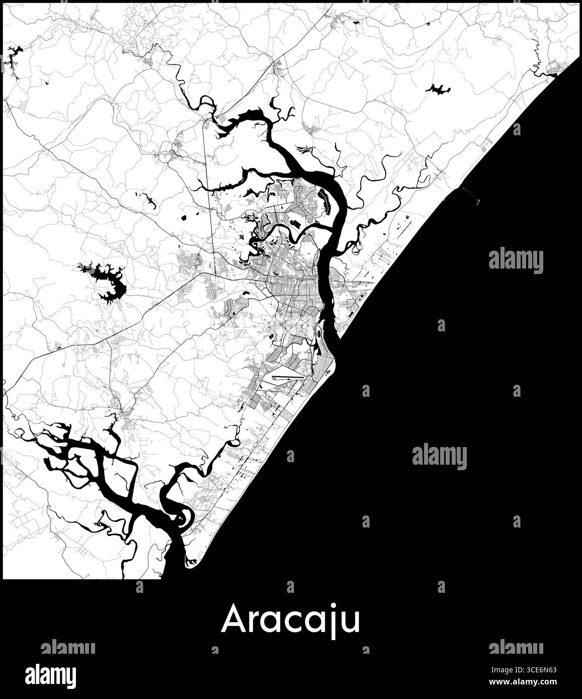 Aracaju street map hi-res stock photography and images - Alamy