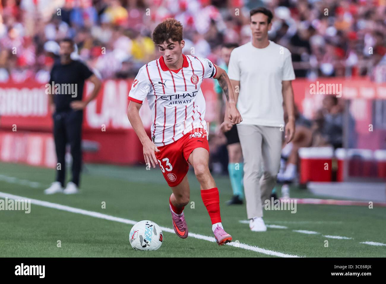 Joel Roca of Girona during the Spanish championship La Liga football ...