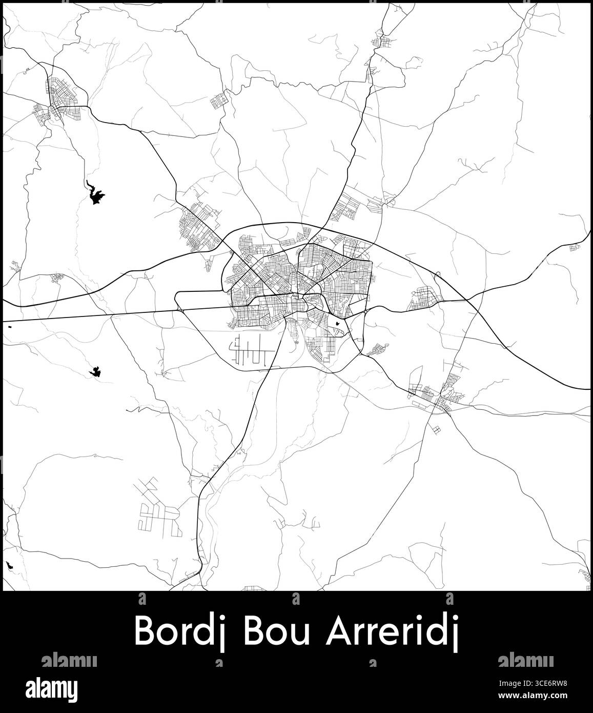 Bordj bou arreridj street map hi-res stock photography and images - Alamy