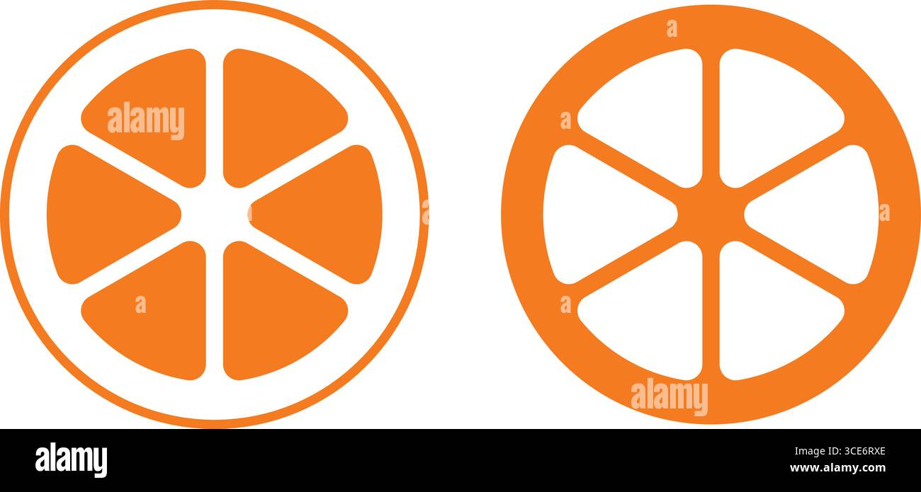 Orange fruit icon Stock Vector Images - Alamy