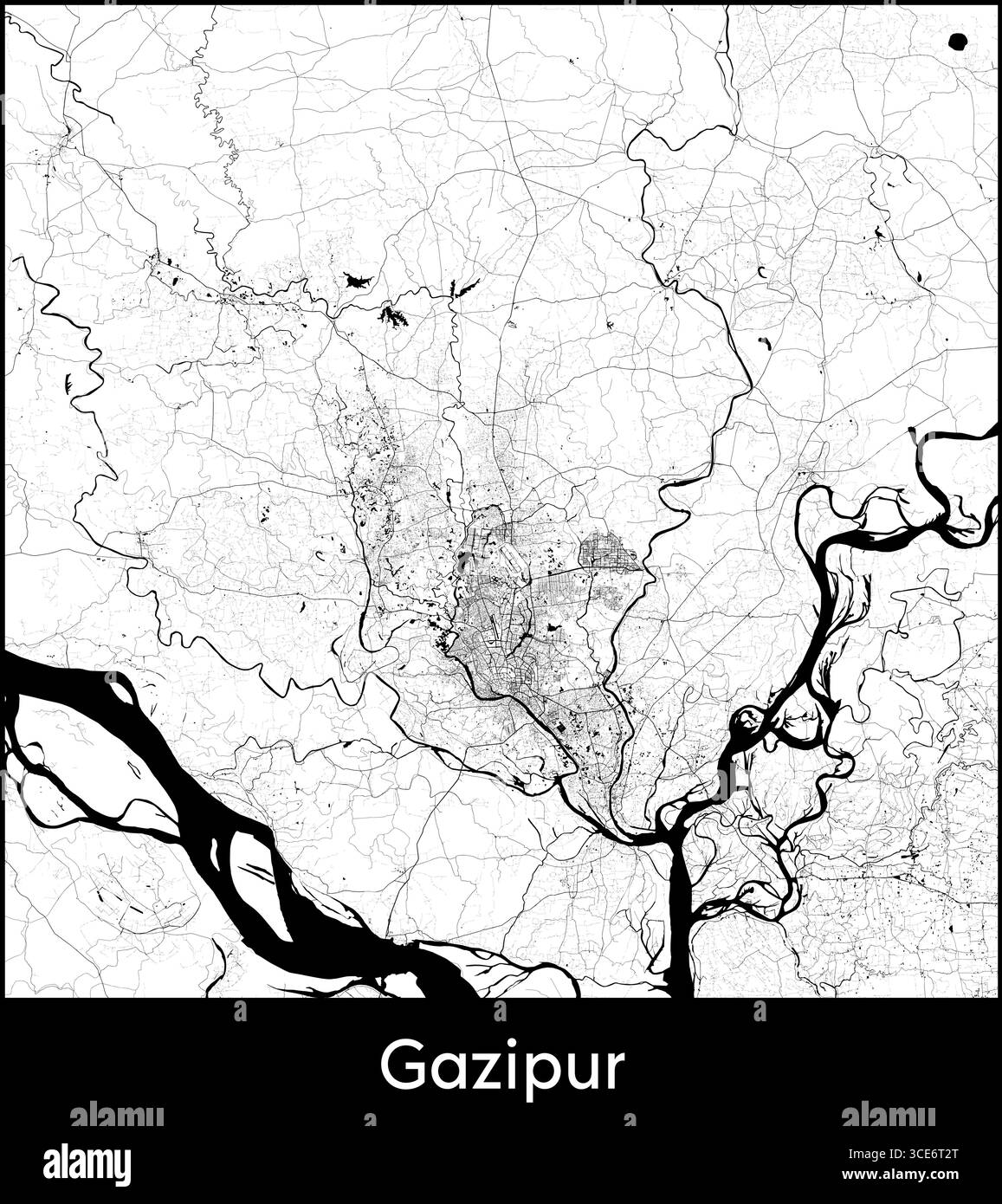 Gazipur city map hi-res stock photography and images - Alamy