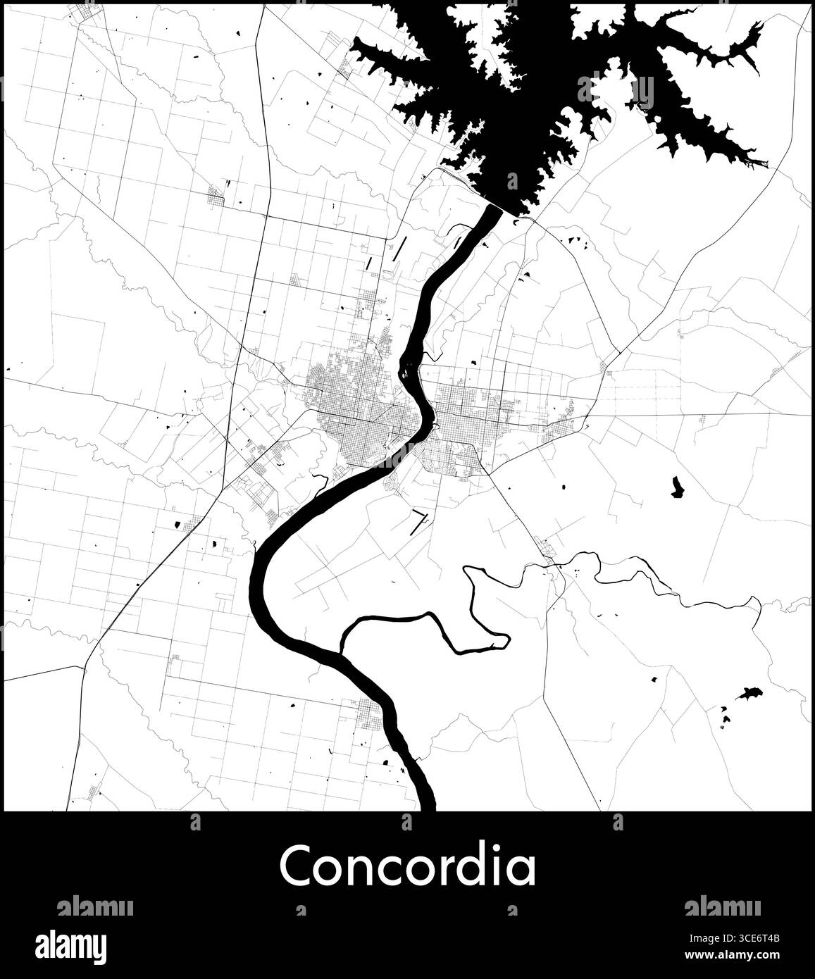 Concordia outline map Stock Vector Images - Alamy
