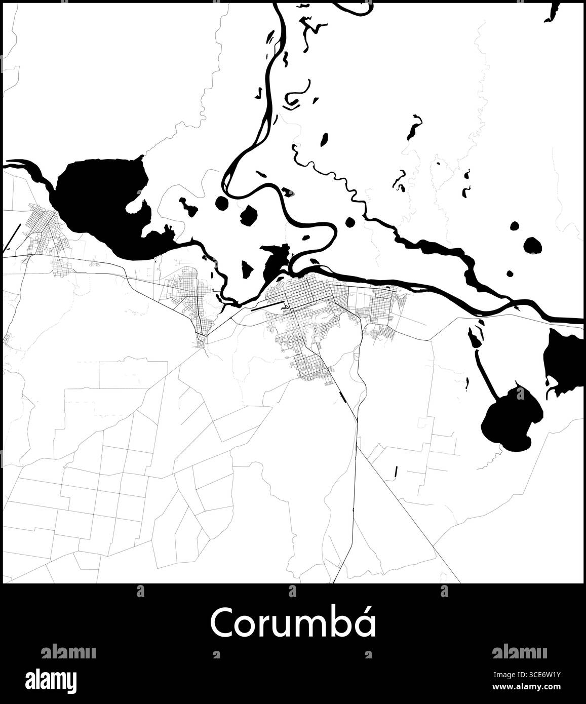 Corumba map hi-res stock photography and images - Alamy