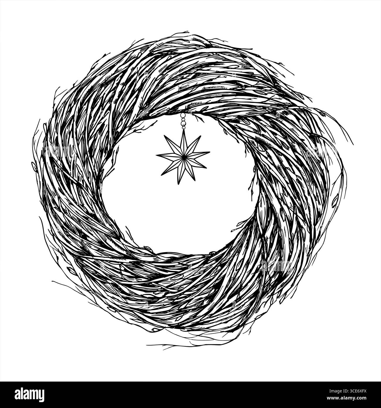 Birch in winter Stock Vector Images - Alamy