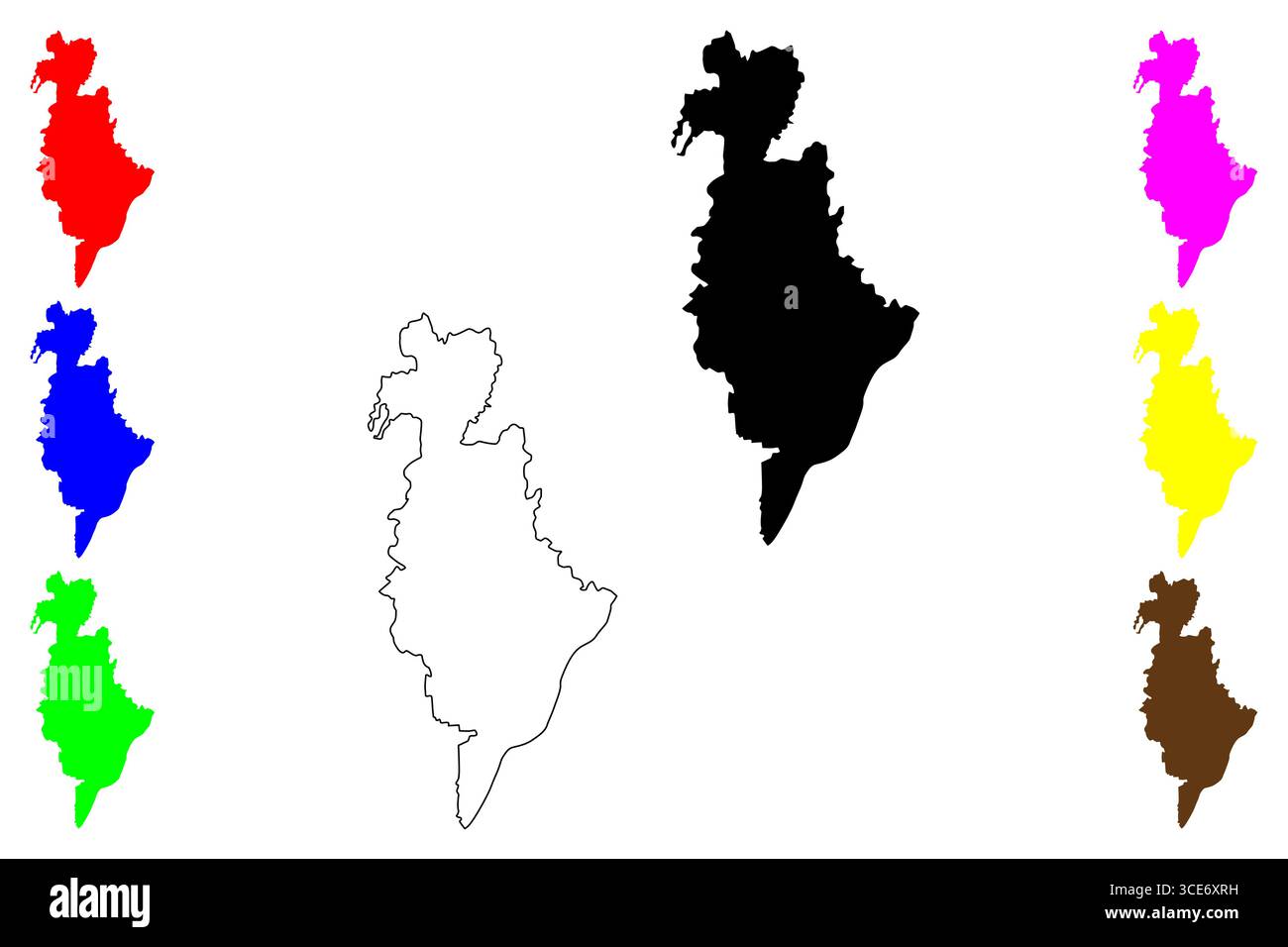 Takatsuki map Cut Out Stock Images & Pictures - Alamy