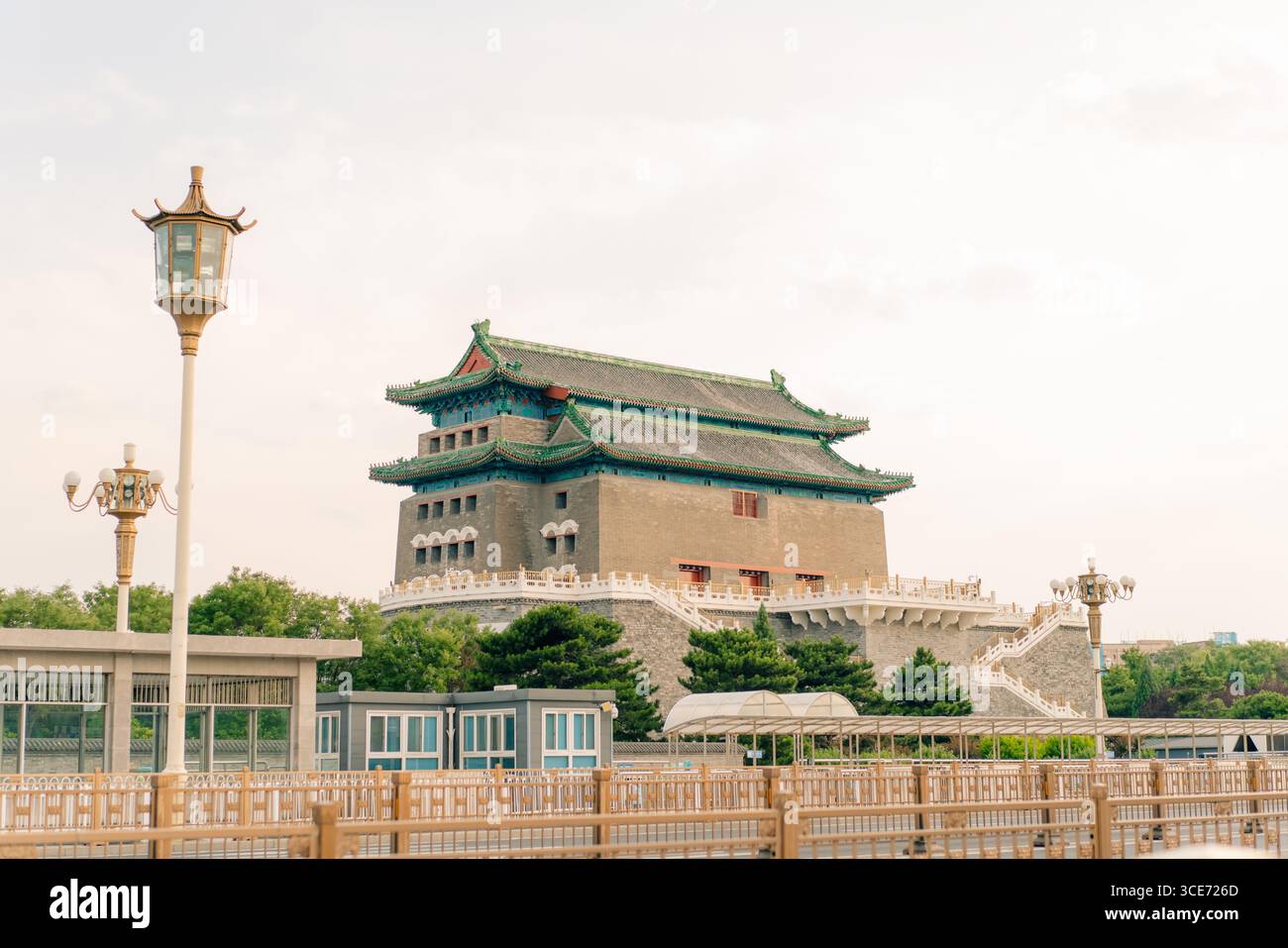 Beautiful Zhengyangmen Gate, Qianmen Gate. This famous gate is located ...