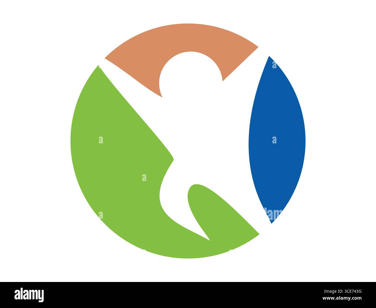 Minimalist jumping person icon vector with human silhouette in dynamic ...