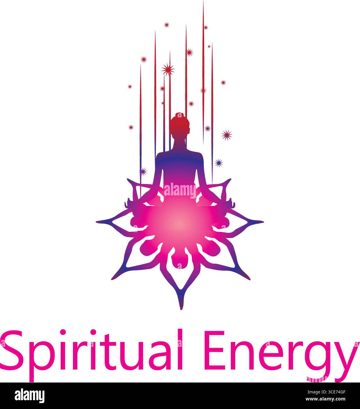 Meditating in lotus pose Stock Vector Images - Alamy