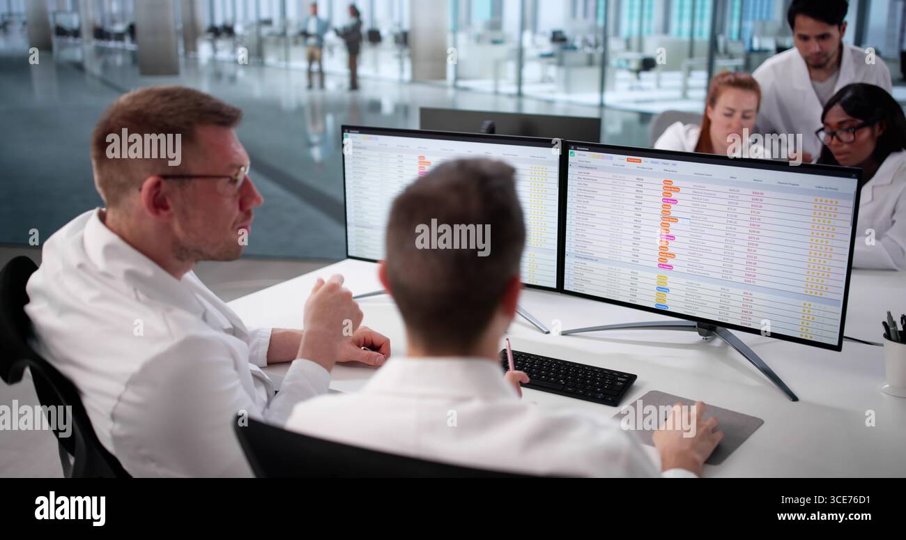 Analyzing medical data doctors using hi-res stock photography and ...