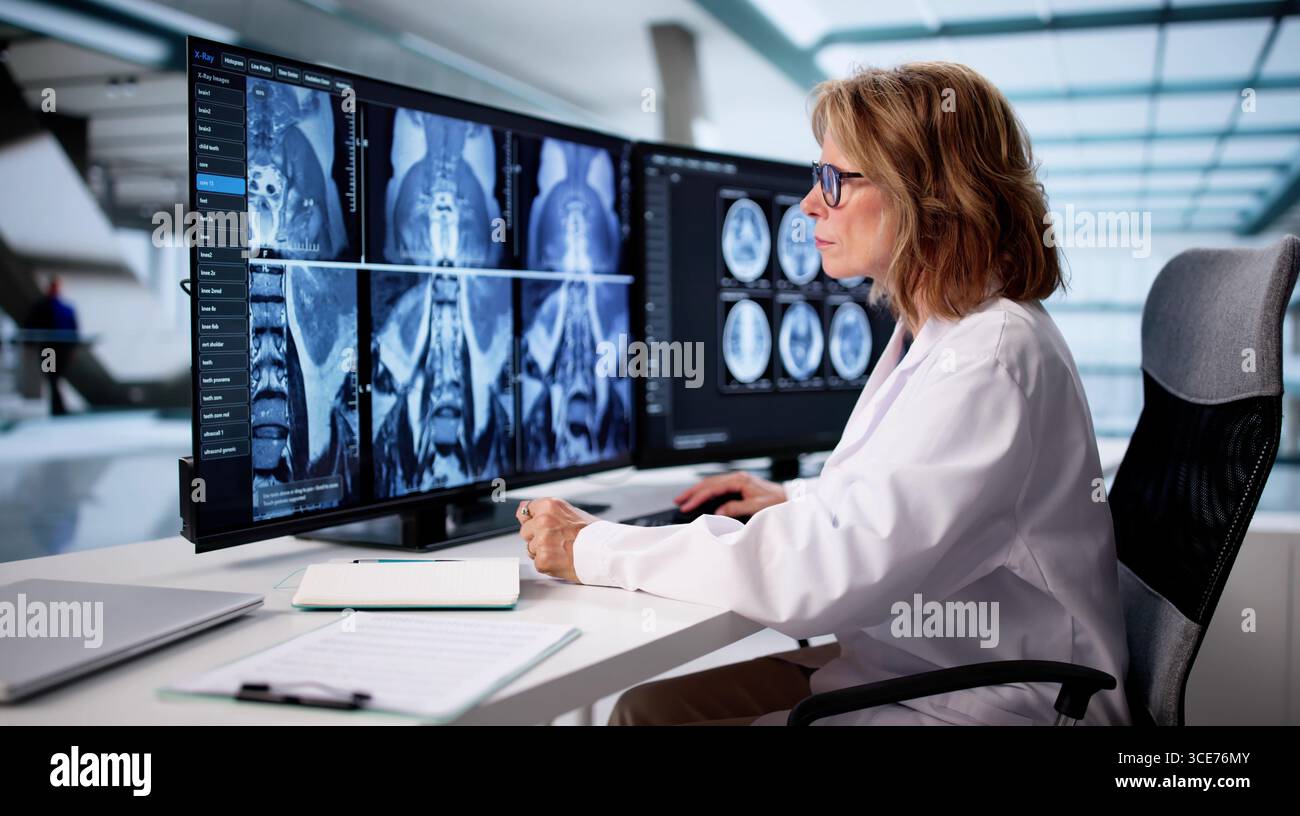 Neurologist woman monitoring brain hi-res stock photography and images ...