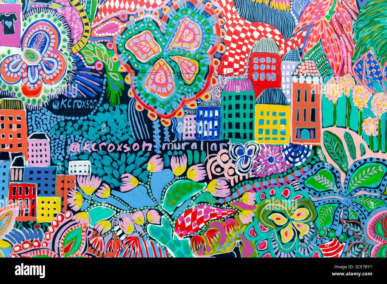 Gloucester Green Market mural by artist Kathryn Croxson, Oxford ...