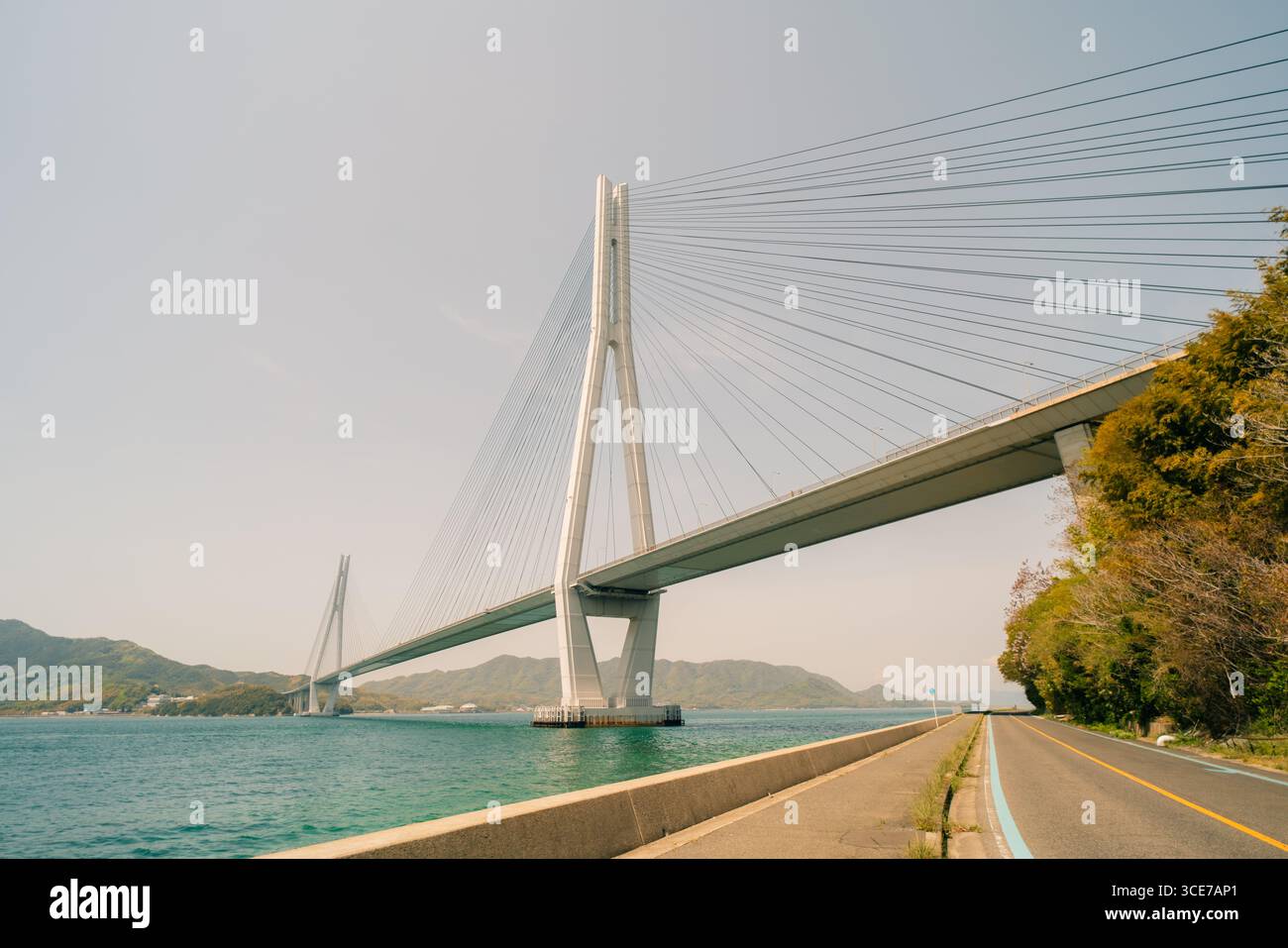 Shimanami kaido cycling route, Japan. Tatara Bridge. High quality photo ...