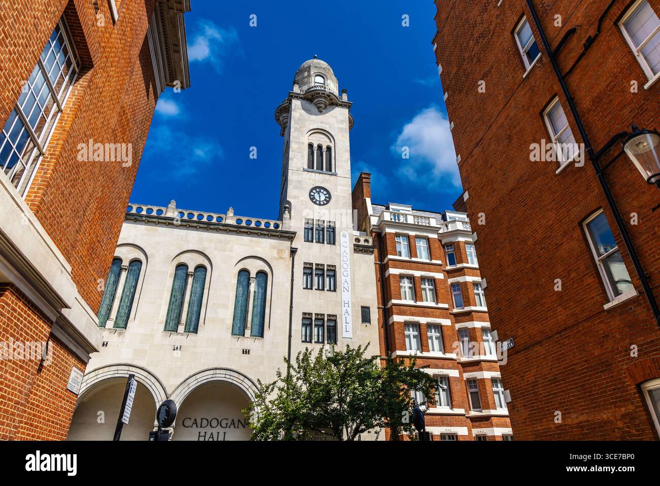 Exterior of Byzantine Revival style Cadogan Hall concert hall inside a ...