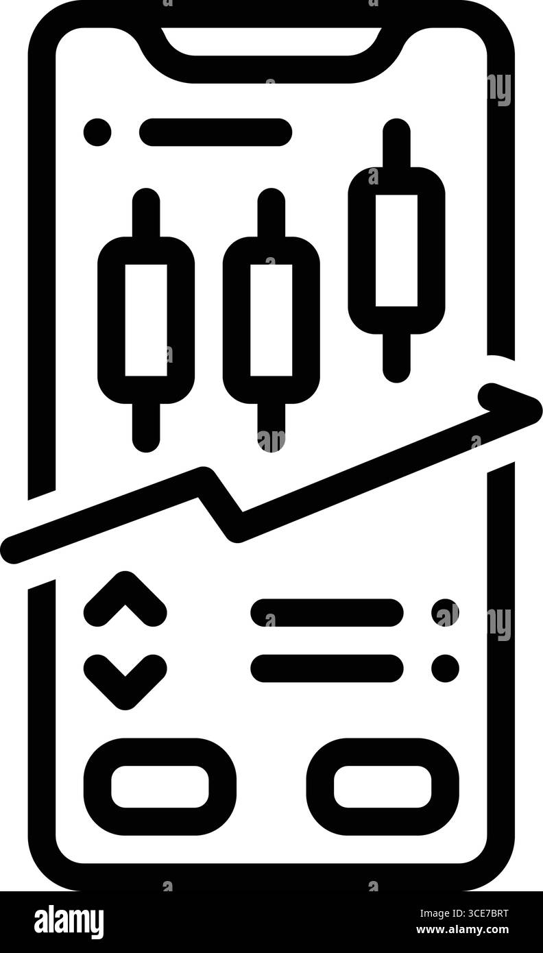 Stock market graph candle Black and White Stock Photos & Images - Alamy