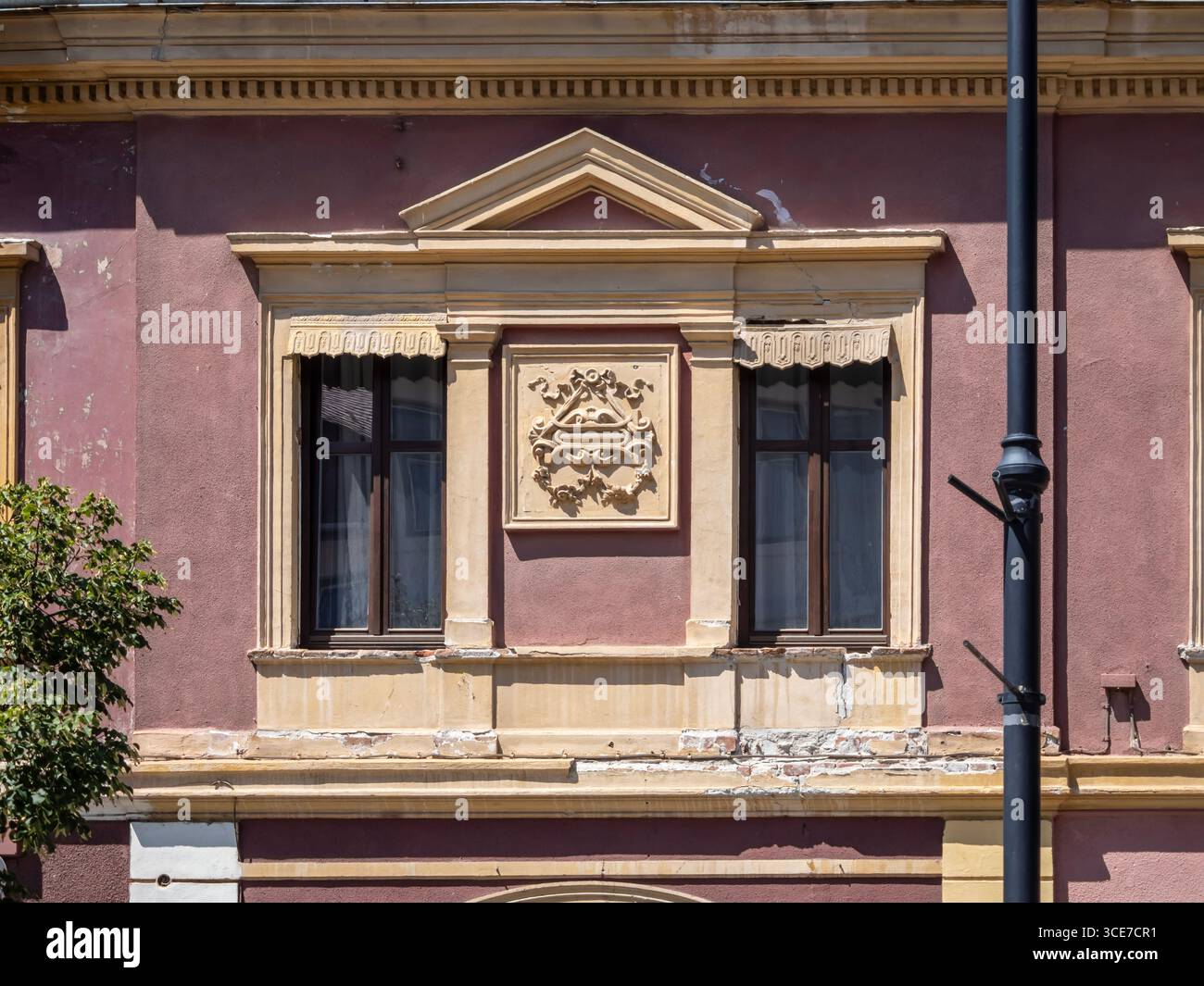 Sibiu, Romania – August 10, 2025: Old buildings in downtown in Sibiu ...