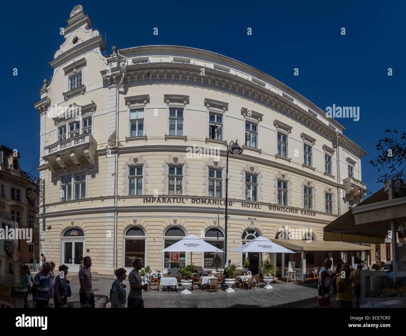 Sibiu, Romania – August 10, 2025: Hotel Emperor of the Romans ...