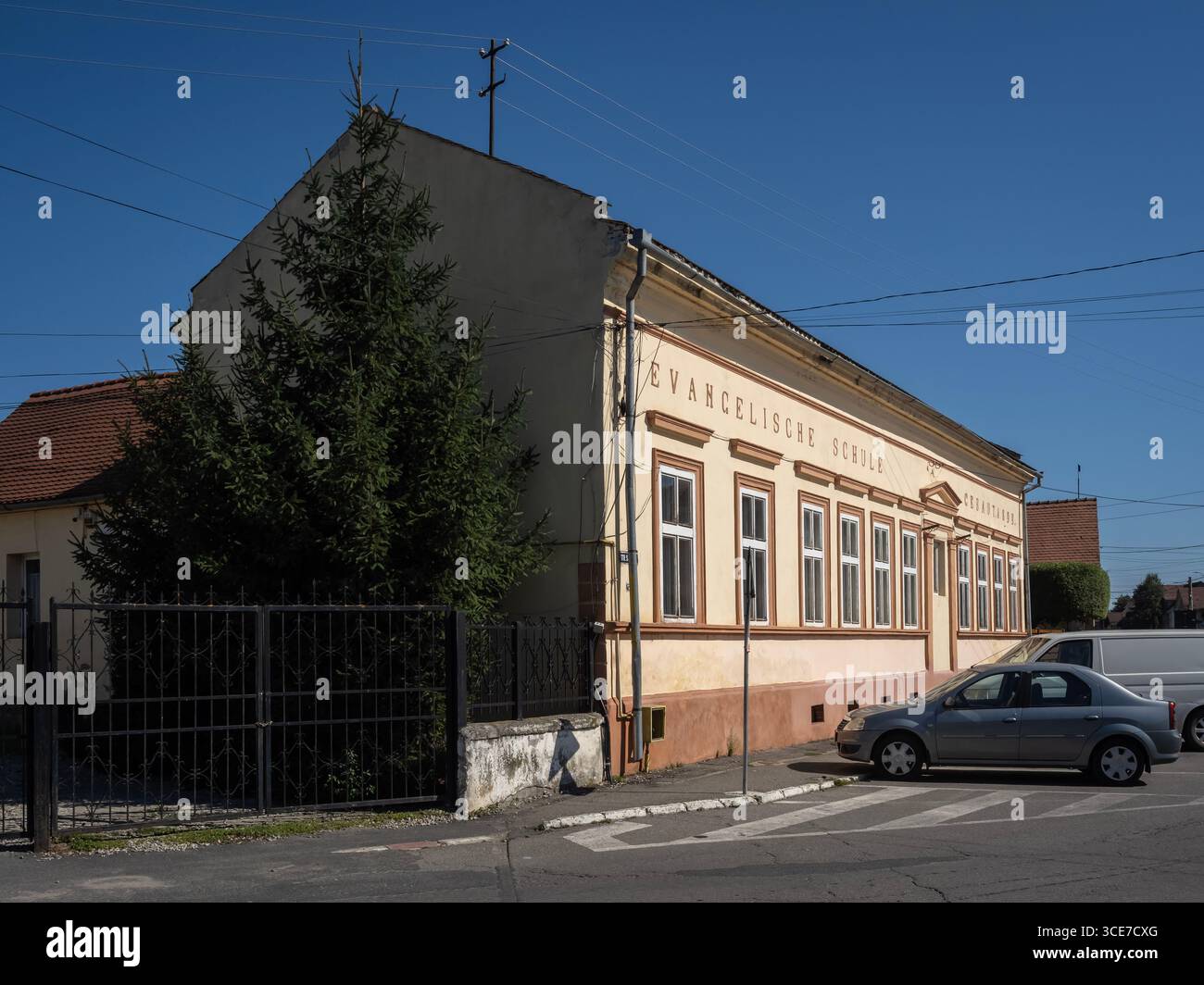 Avrig, Romania – August 10, 2025: Evangelical School in Avrig ...