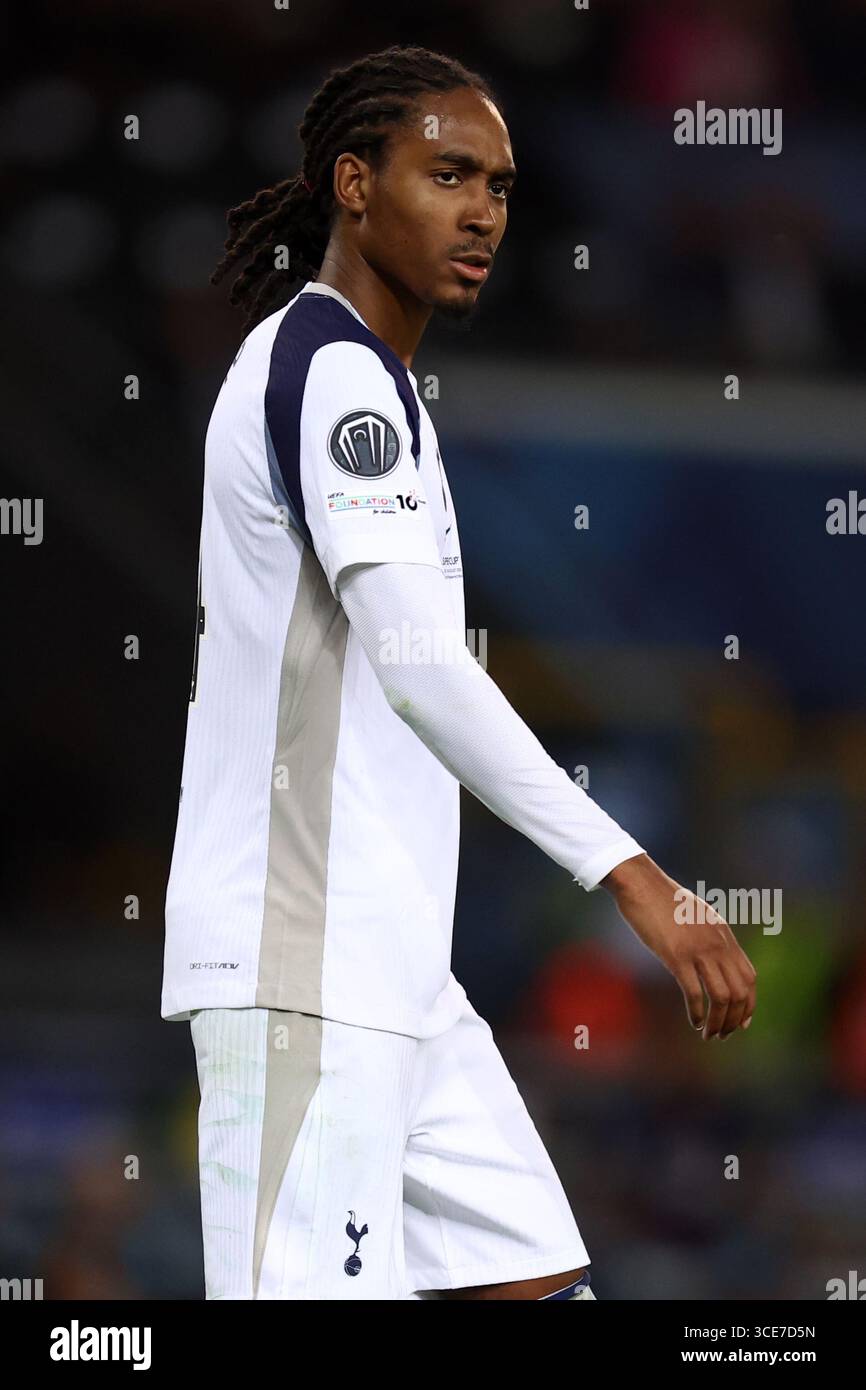 Djed Spence of Tottenham Hotspur Fc looks on during the UEFA Supercup ...