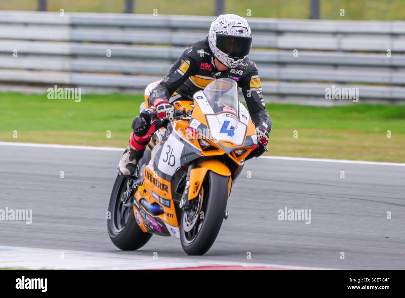 Oliver Barr of 3b binch racing competing in the IDM Supersport ...