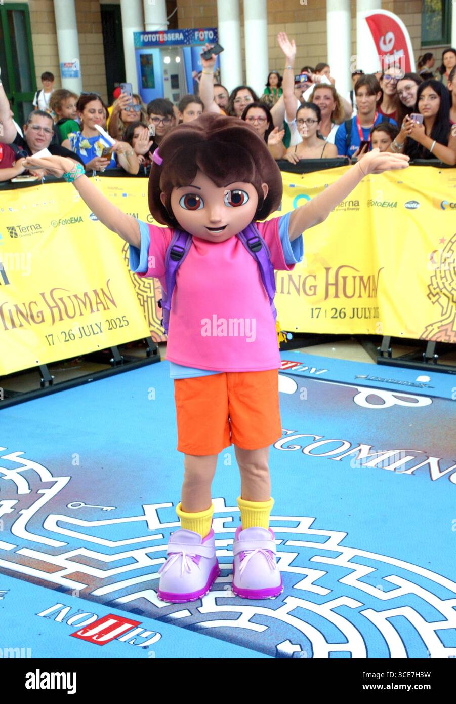 GIFFONI VALLE PIANA,ITALY - July 21,2025 : Dora the Explorer, costume ...