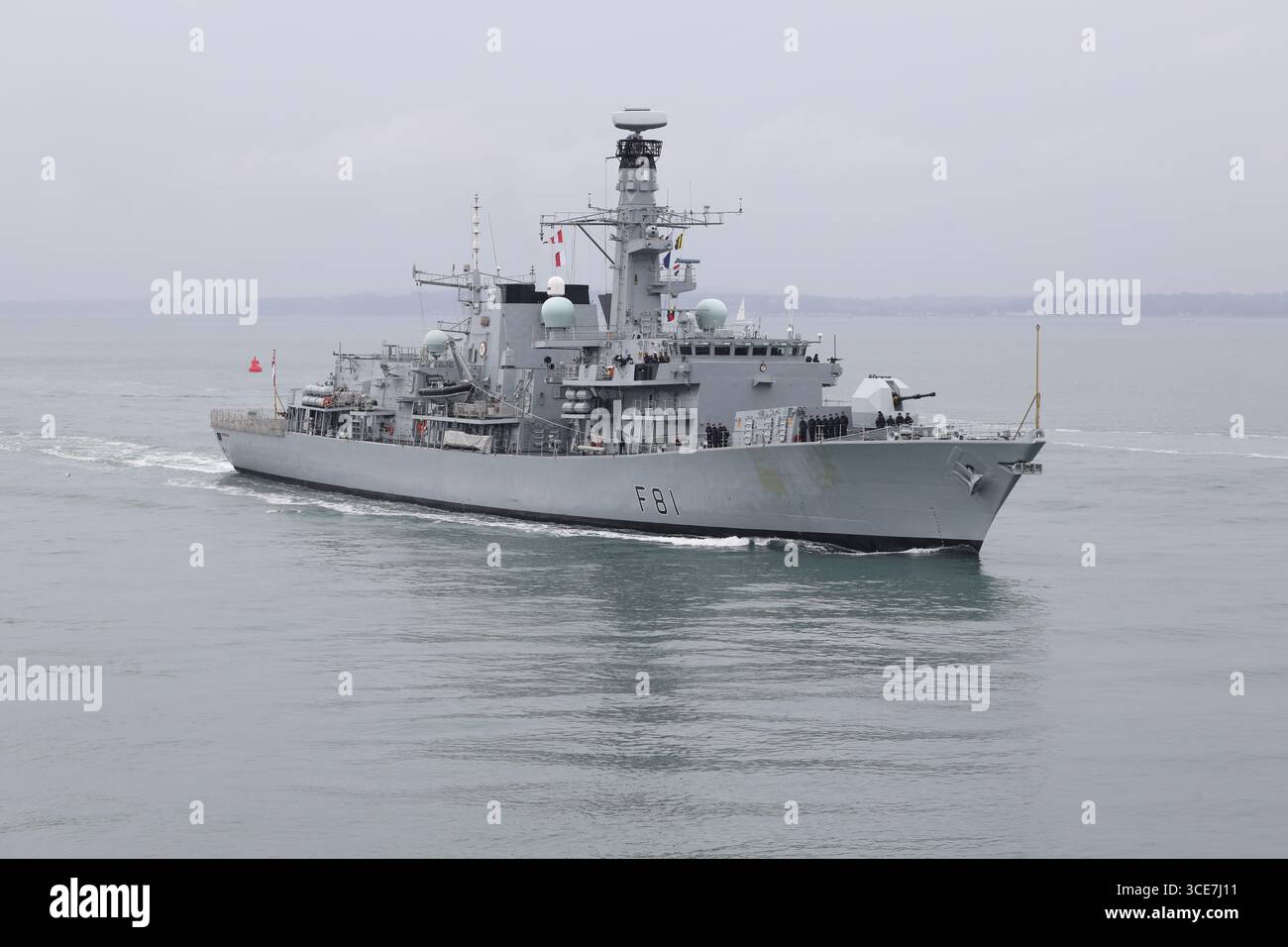 The Royal Navy Type 23 Duke class frigate HMS SUTHERLAND (F81 ...