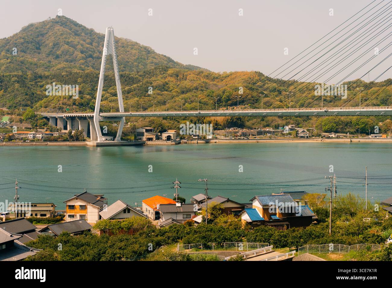 Shimanami kaido cycling route, Japan. Tatara Bridge. High quality photo ...