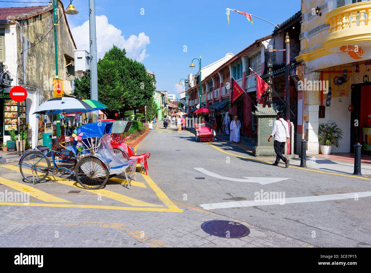 Penang malaysia color heritage architecture hi-res stock photography ...