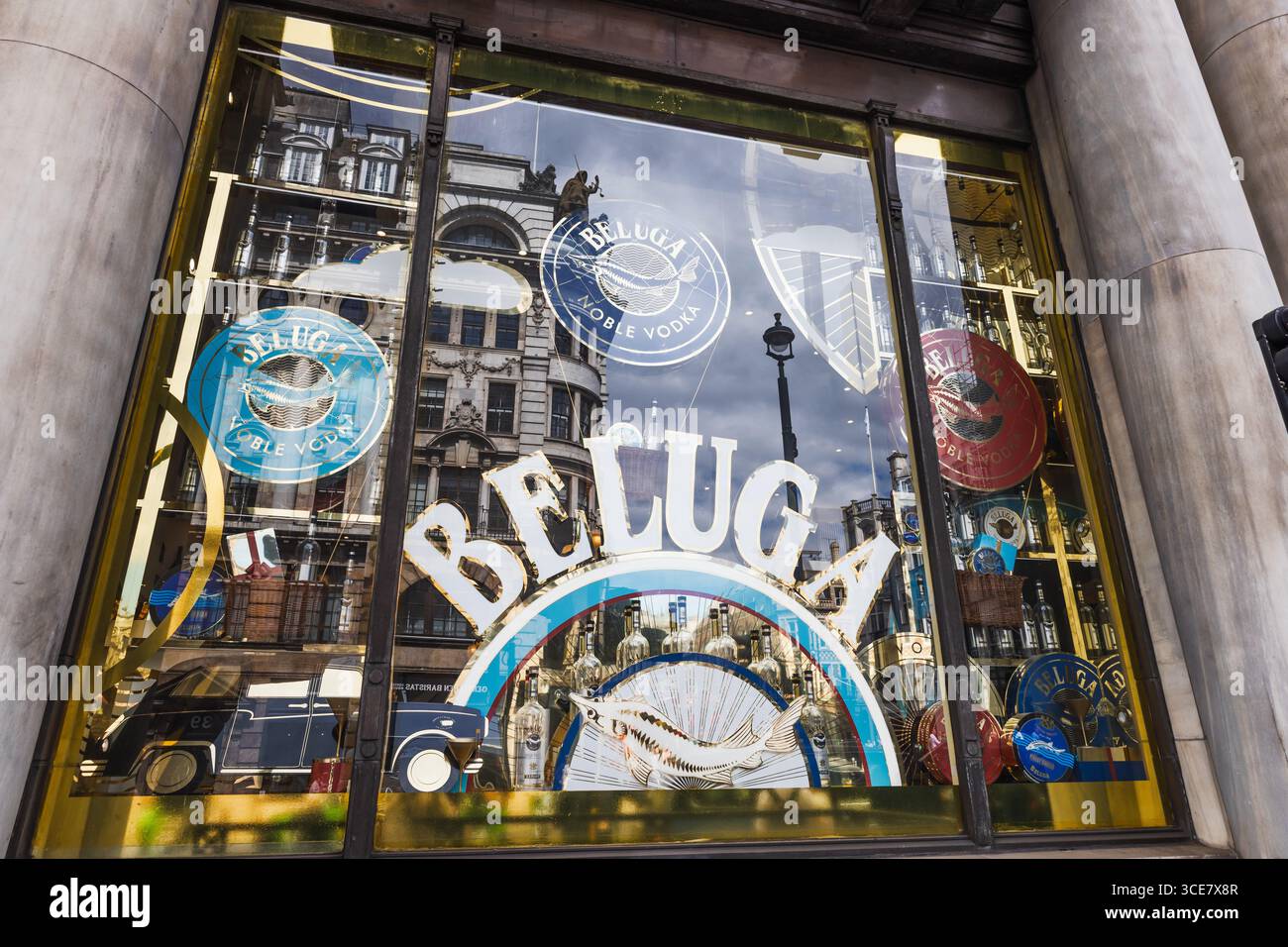 Beluga London Storefront Window with Brand Logo Signage. London, UK, 8 ...