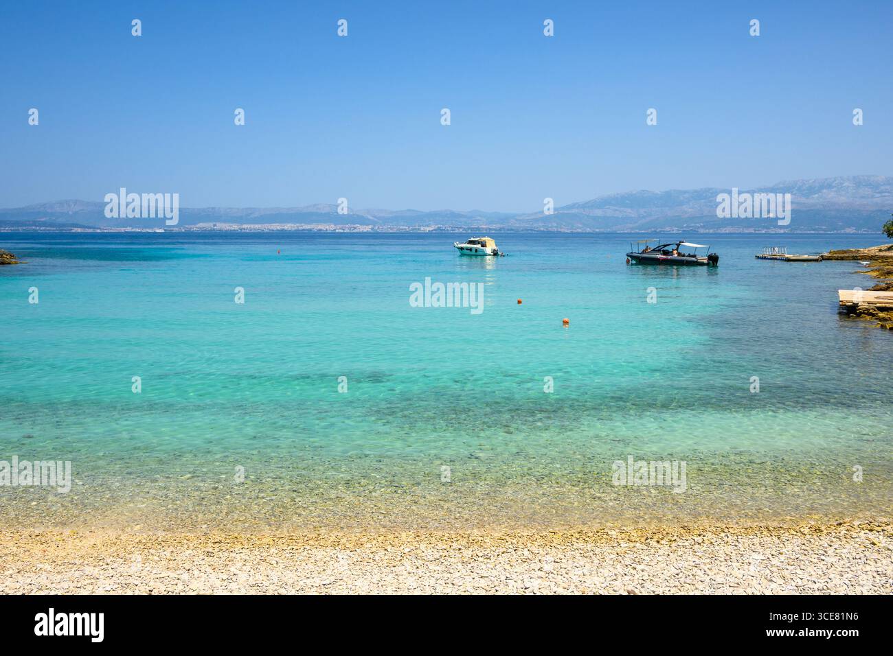 Likva Beach, one of the best beaches in Sutivan with crystal clear ...
