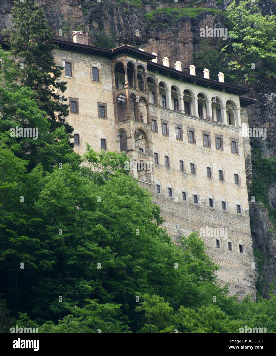 Located in Trabzon, Turkey, the Sumela Monastery was built in 386. It ...