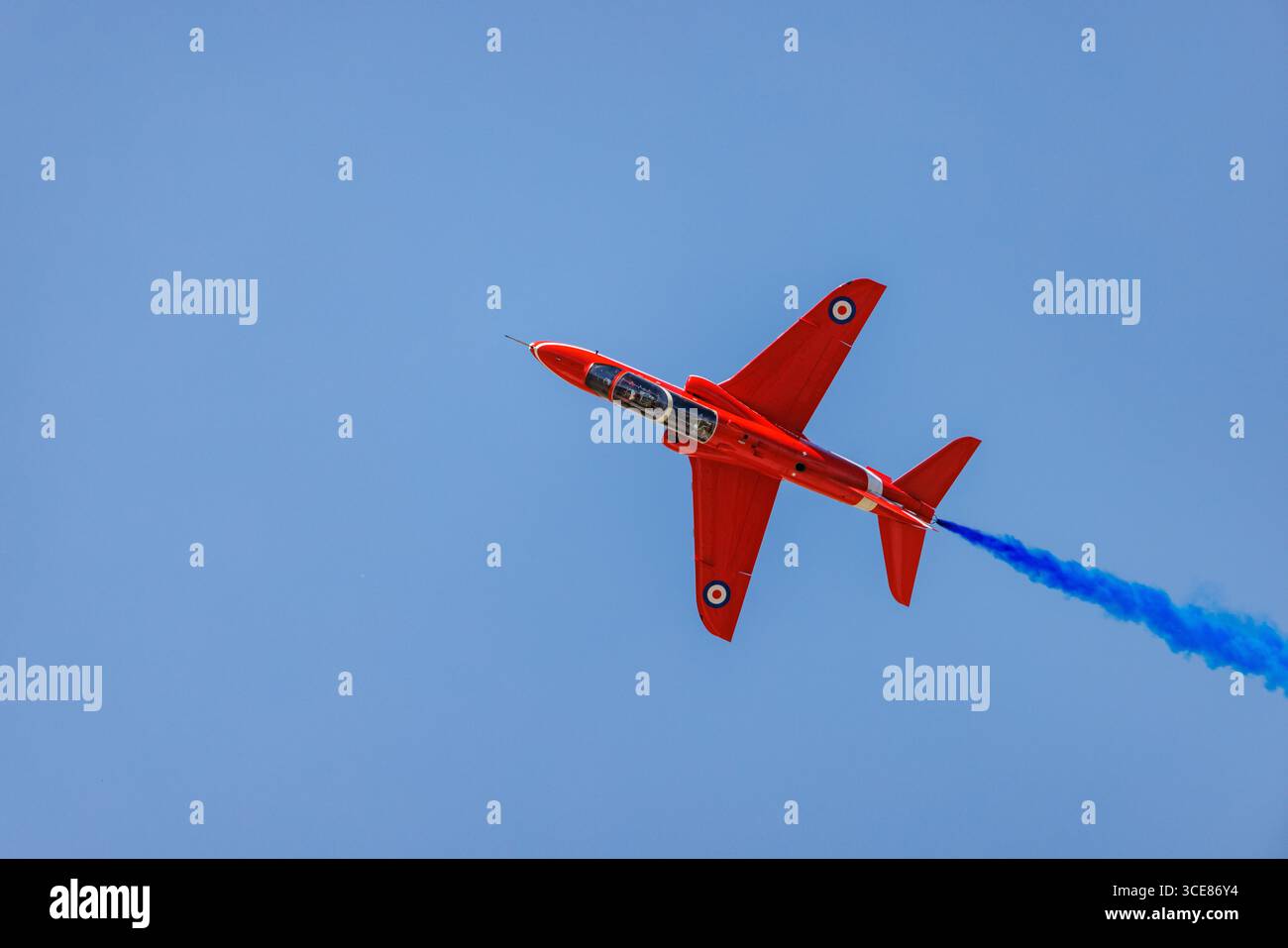 Red Arrows BAE Hawk Tmk1 Aircraft of the Royal Air Force display at RAF ...