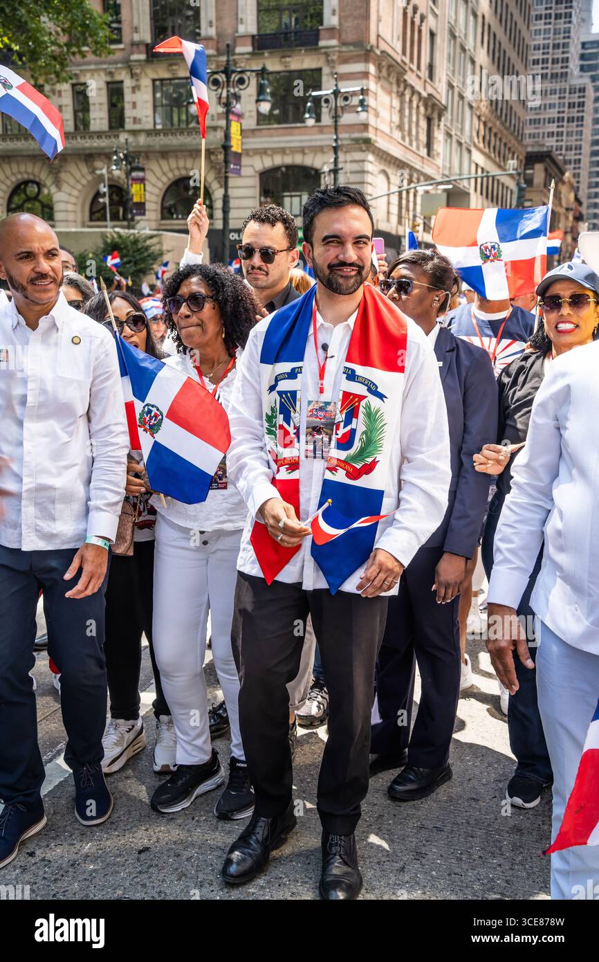 Manhattan, New York, City - August 10, 2025: Dominican Heritage Parade ...