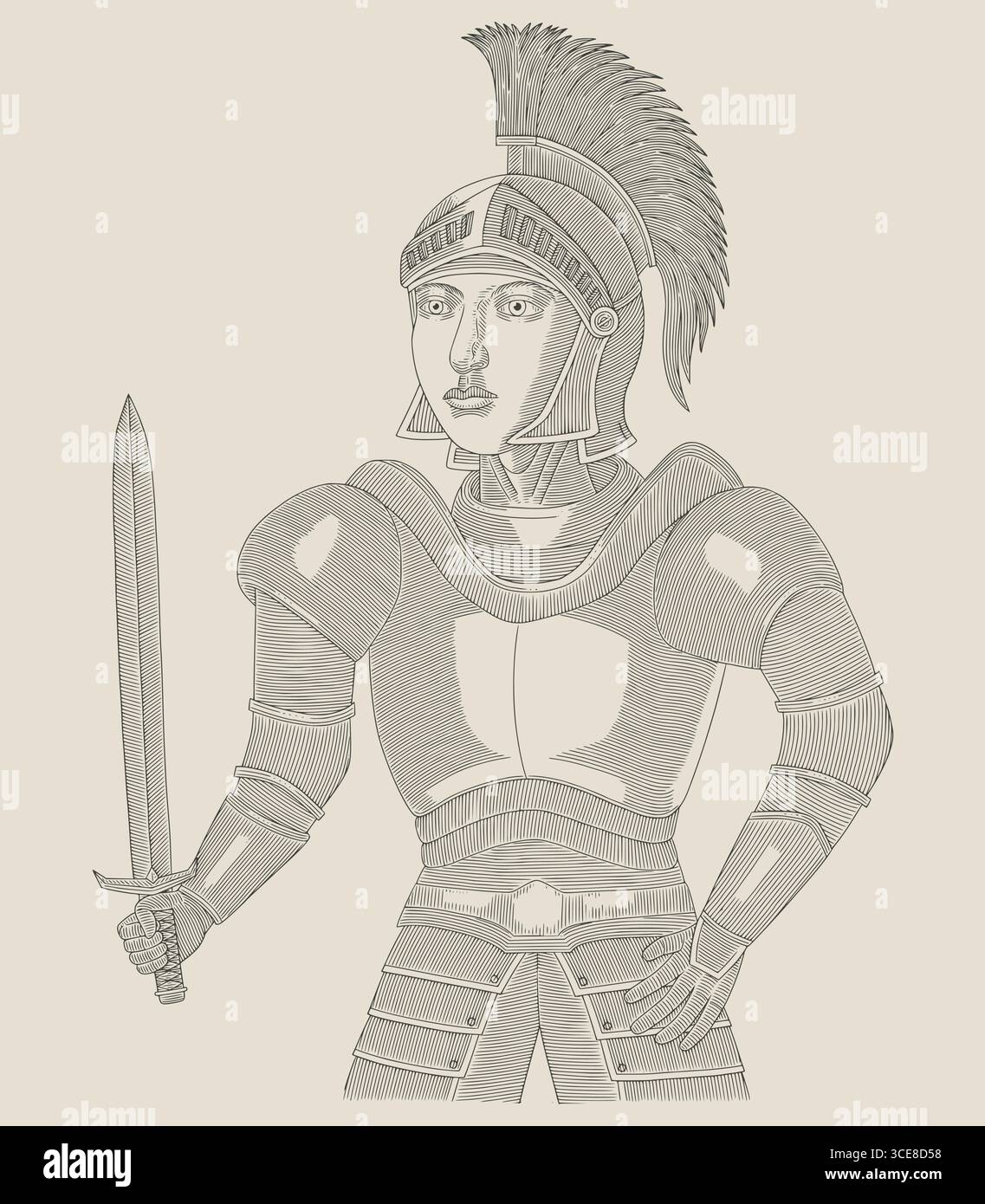 Spartan warrior art hi-res stock photography and images - Alamy