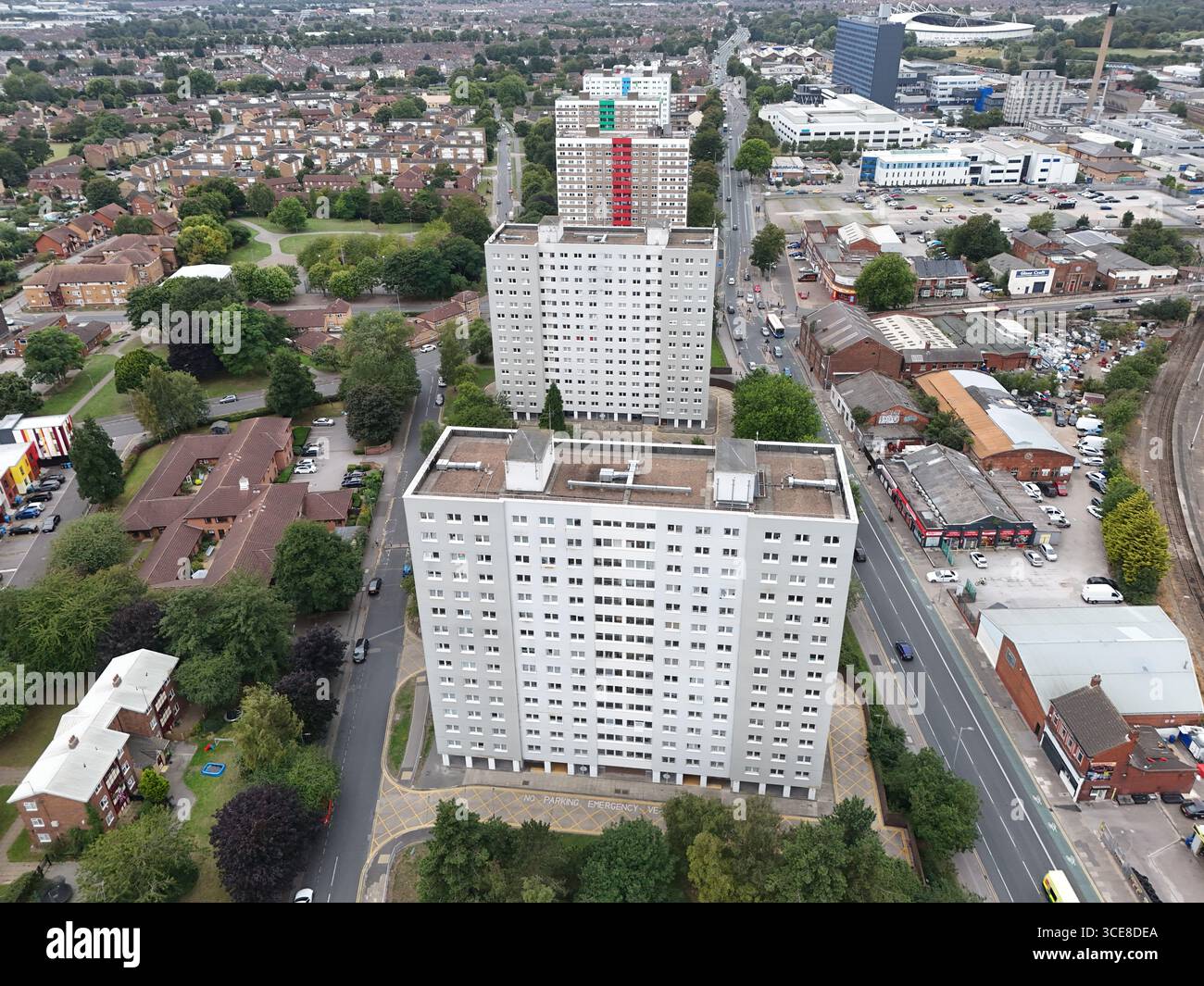 aerial view of aerial view of Hull Royal infirmary, Hull University ...