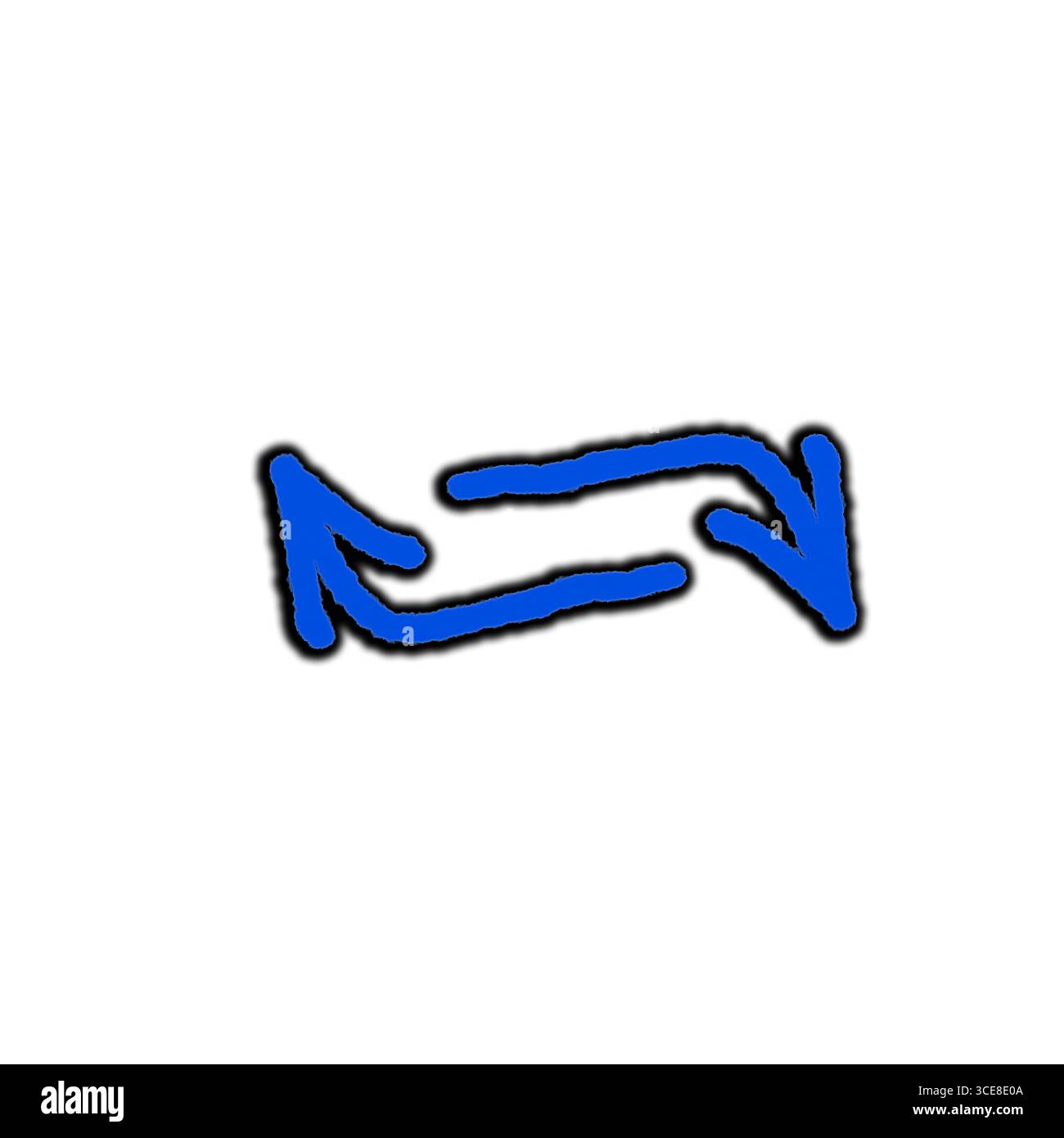 Opposite directions direction Cut Out Stock Images & Pictures - Alamy