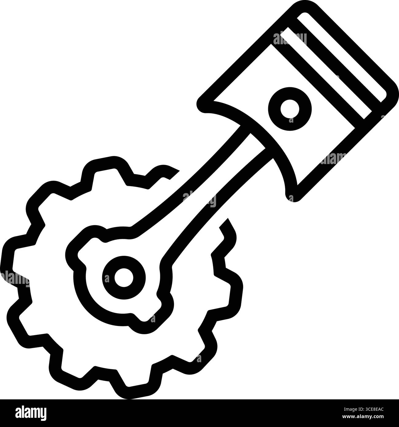 Icon mechanical item piston hi-res stock photography and images - Alamy