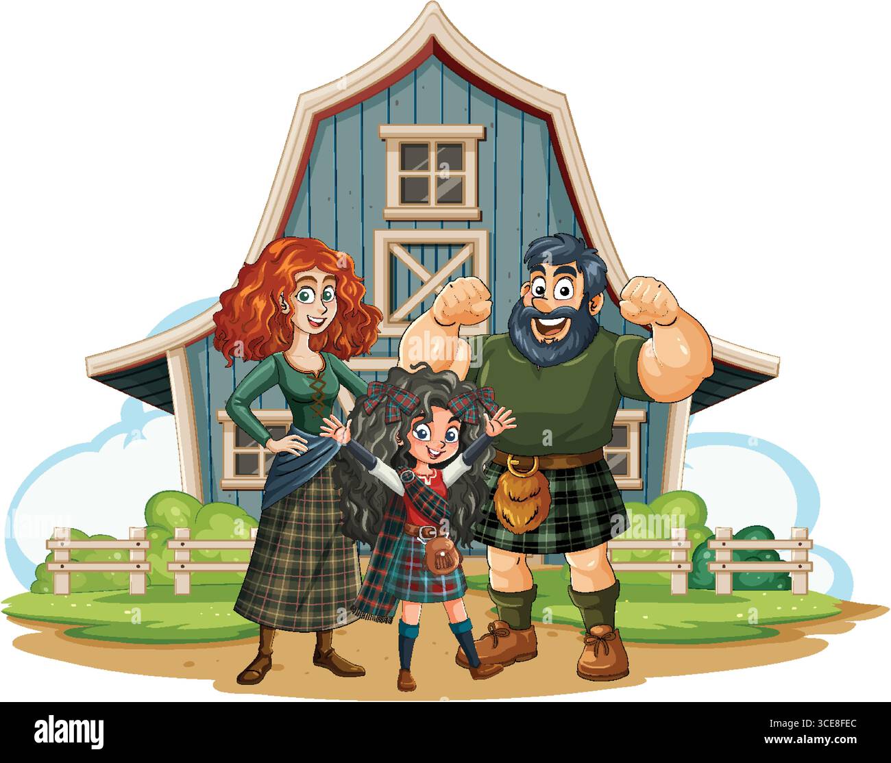 Rural farmhouse portrait Cut Out Stock Images & Pictures - Alamy