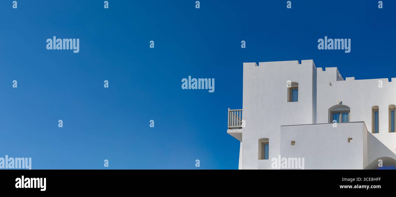 Traditional Greek Island Architecture with White Cubic Buildings ...