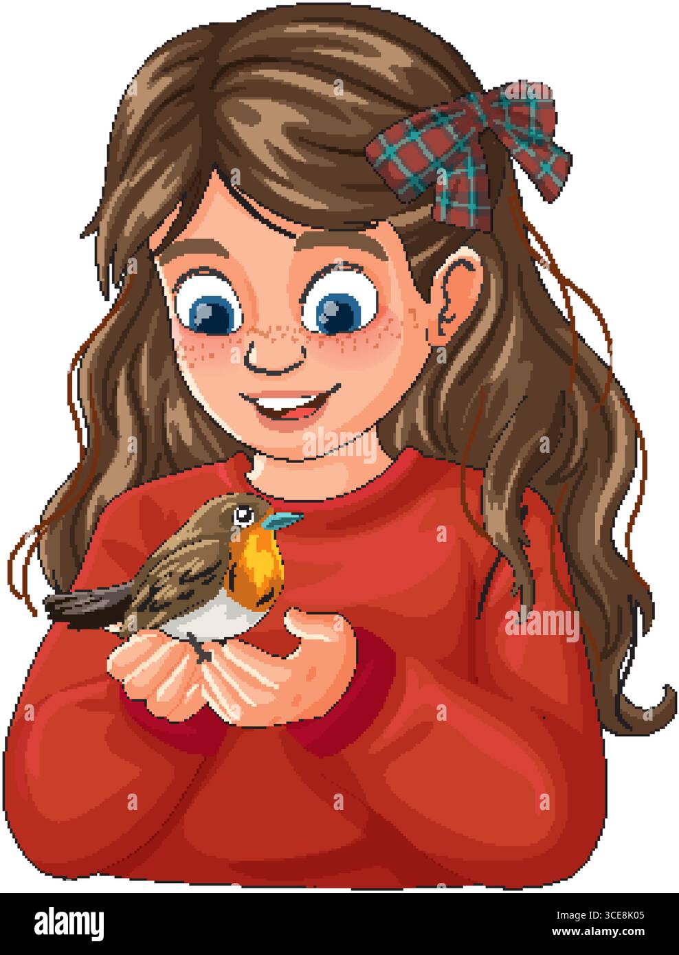 Girl smiling in close Cut Out Stock Images & Pictures - Alamy