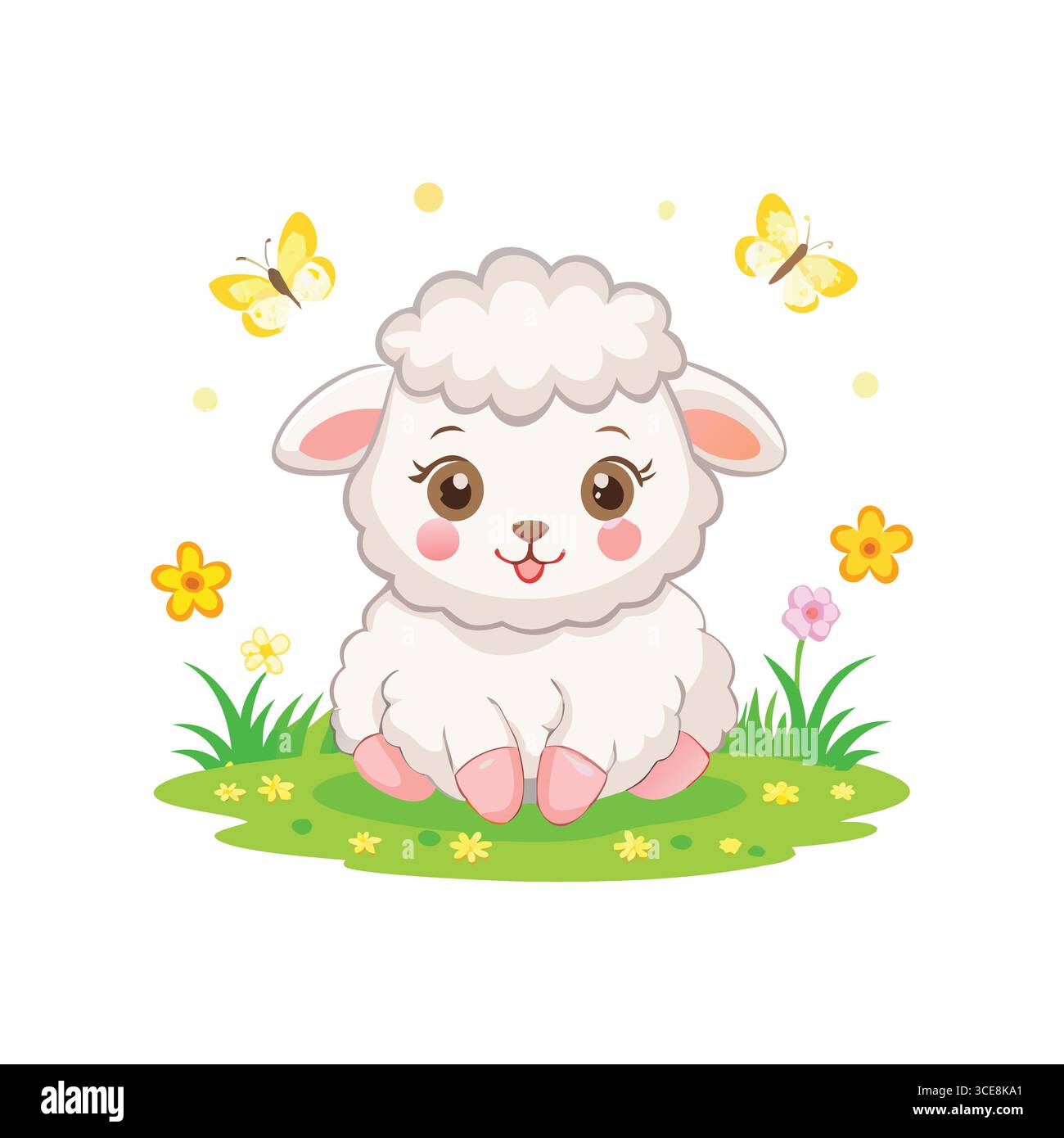 Adorable baby in soft Stock Vector Images - Alamy