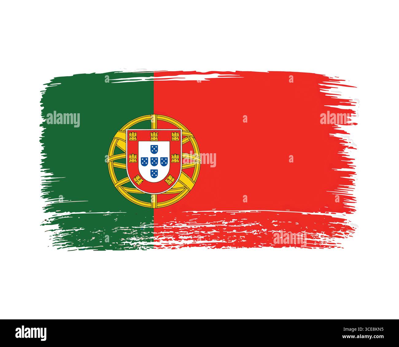 Portugal flag vector vector Stock Vector Images - Alamy